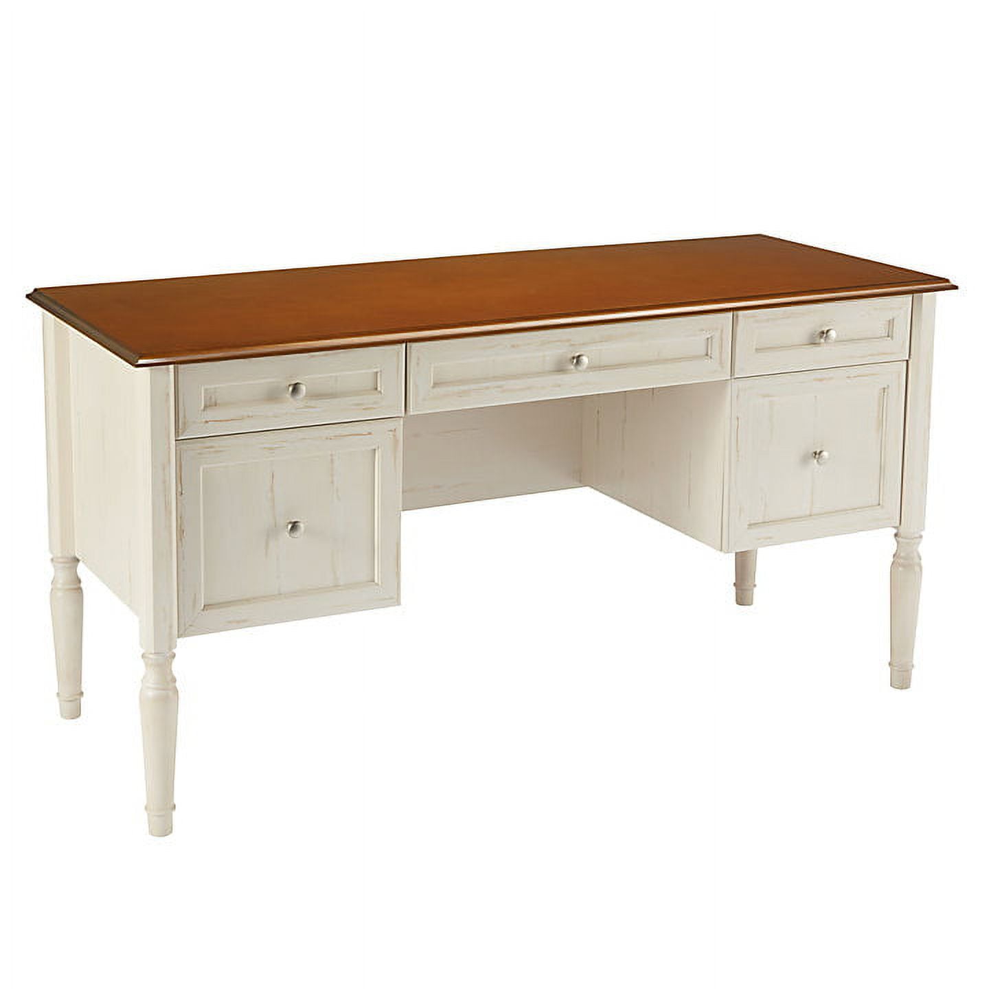 Realspace Shore Mini Solutions Executive Double-Pedestal Computer Desk ...