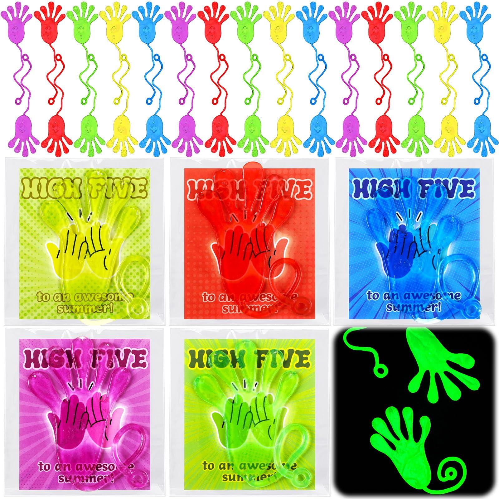 Realspring 50 Pcs End of the Year Gifts for Students Sticky Hands ...