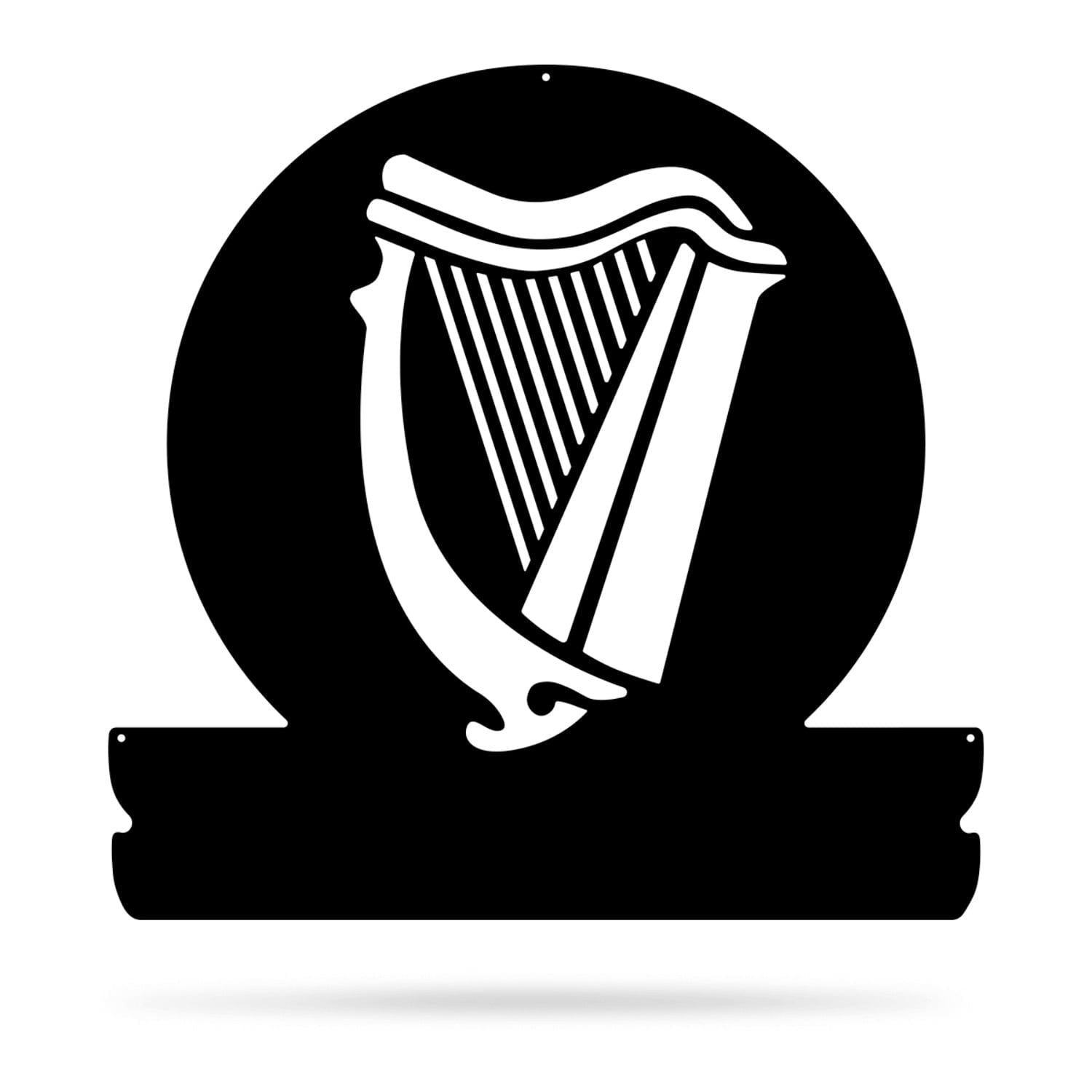 Realsteel's Personalized Celtic Harp Monogram – Custom Irish Decor for ...