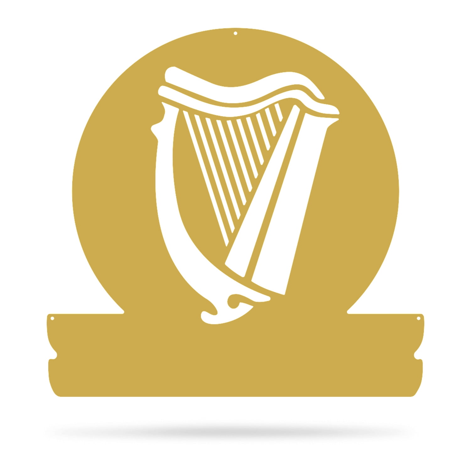 Realsteel's Personalized Celtic Harp Monogram – Custom Irish Decor for ...