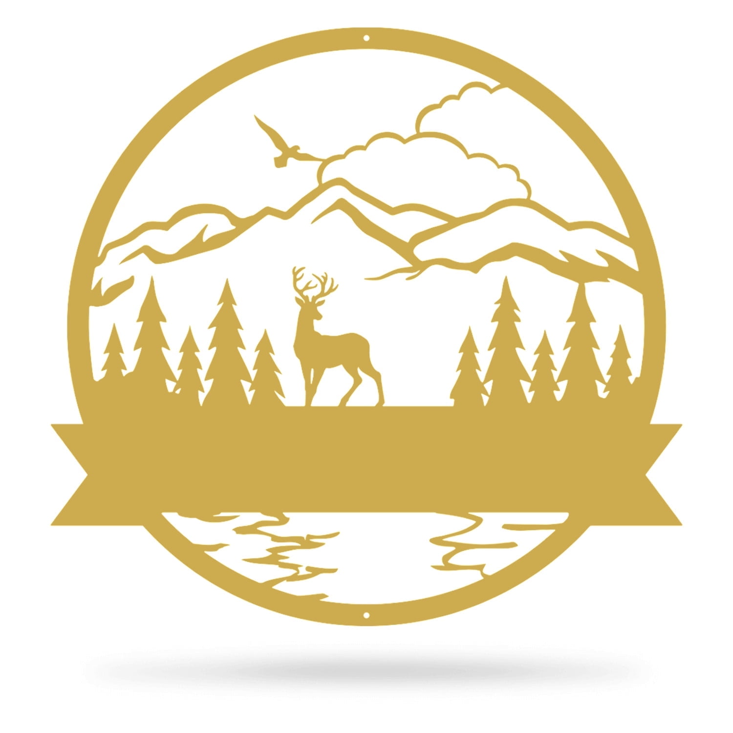 Realsteel's Personalized Great Outdoors Metal Monogram - Custom Name ...