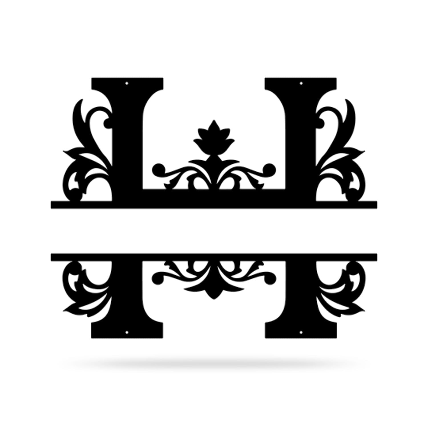 Realsteel's Personalized Split Letter Monogram - Custom Metal Name Wall ...