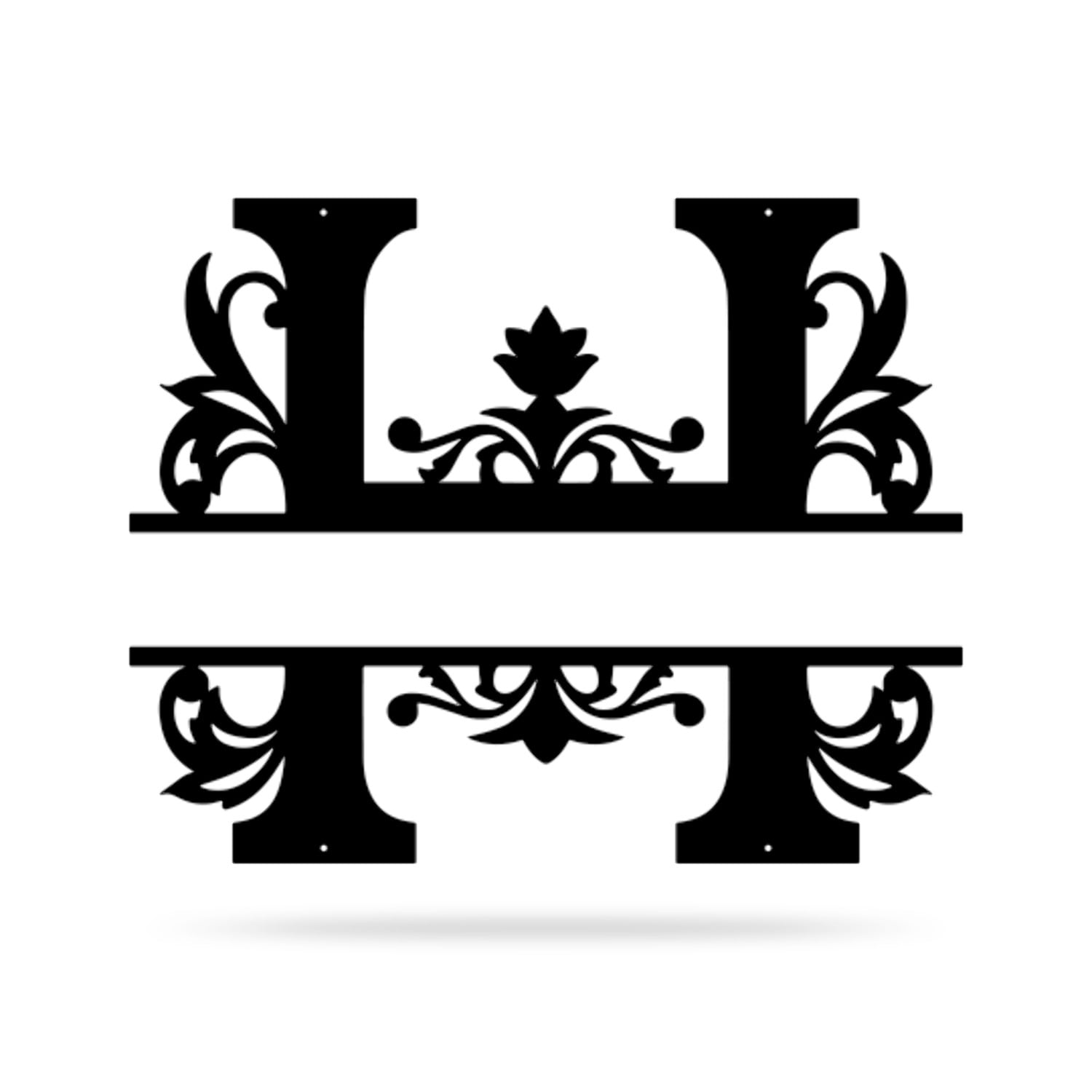 Realsteel's Personalized Split Letter Monogram - Custom Metal Name Wall ...