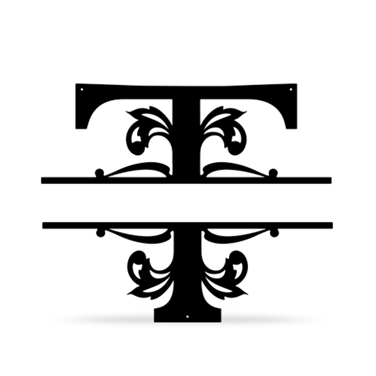 Realsteel's Personalized Split Letter Monogram - Custom Metal Name Wall ...