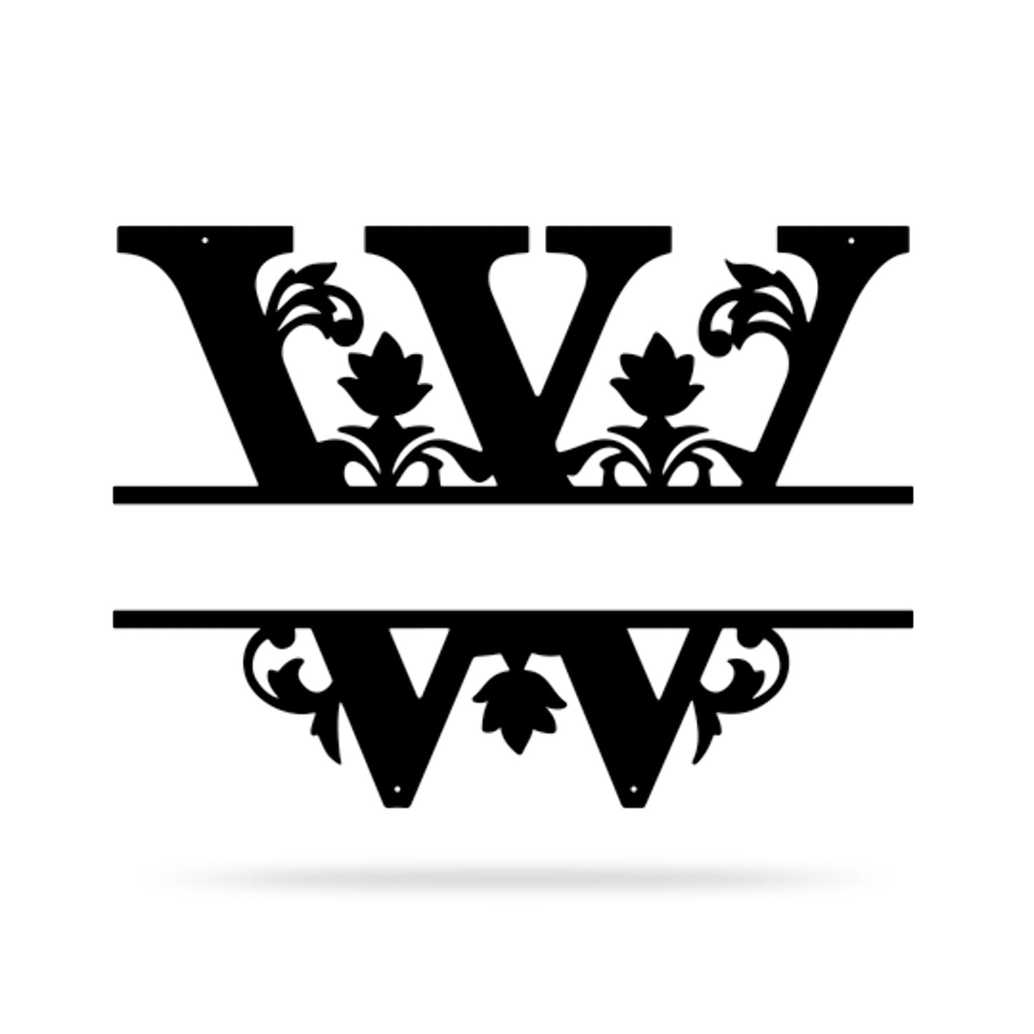 Realsteel's Personalized Split Letter Monogram - Custom Metal Name Wall ...