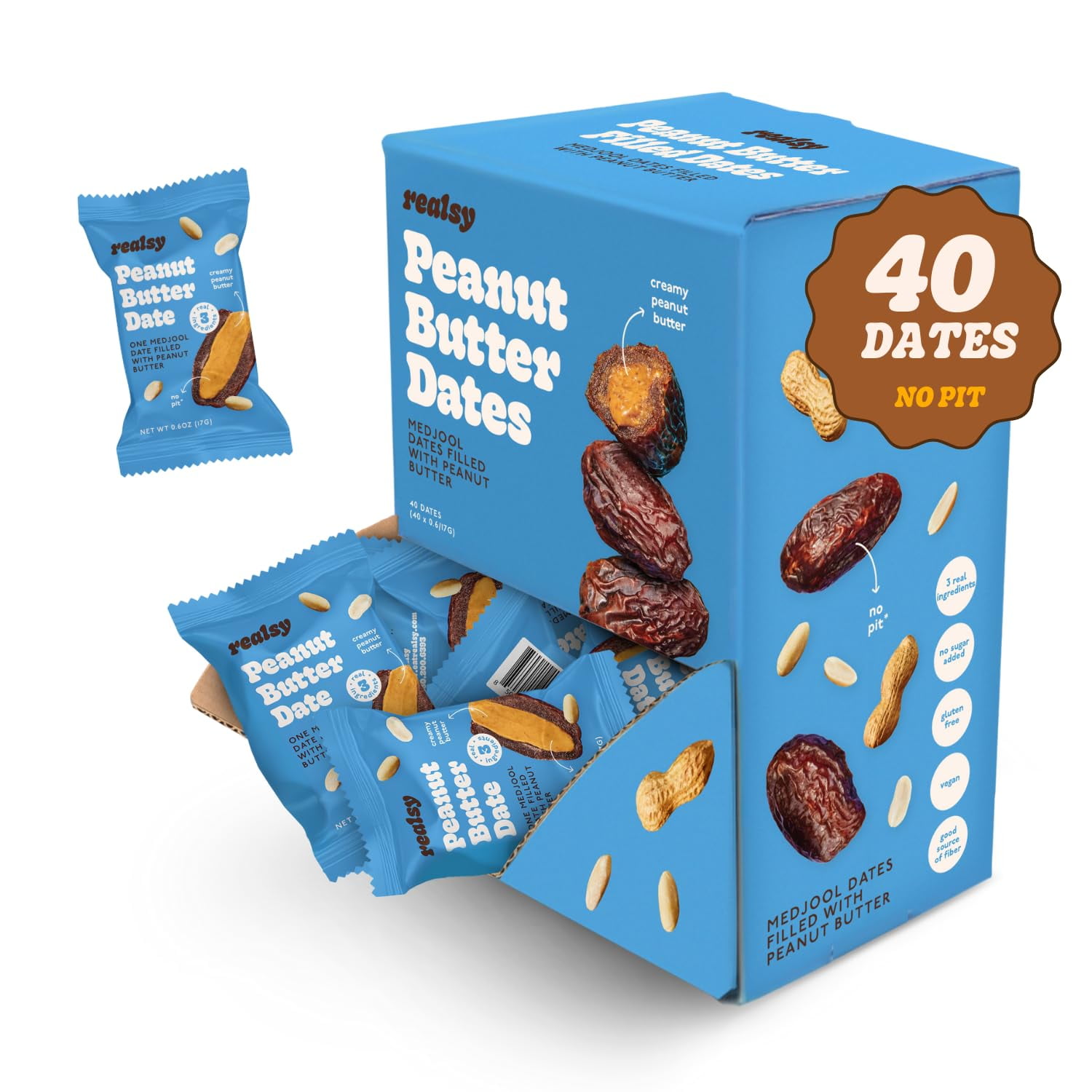 Realsy Peanut Butter Filled Medjool HYZ01 Dates, Organic Dates with No ... Realsy Peanut Butter Filled Medjool HYZ01 Dates, Organic Dates with No ...