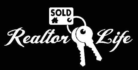 Realtor Life 6 Inch Vinyl Car Decal – Real Estate Professional Sticker ...
