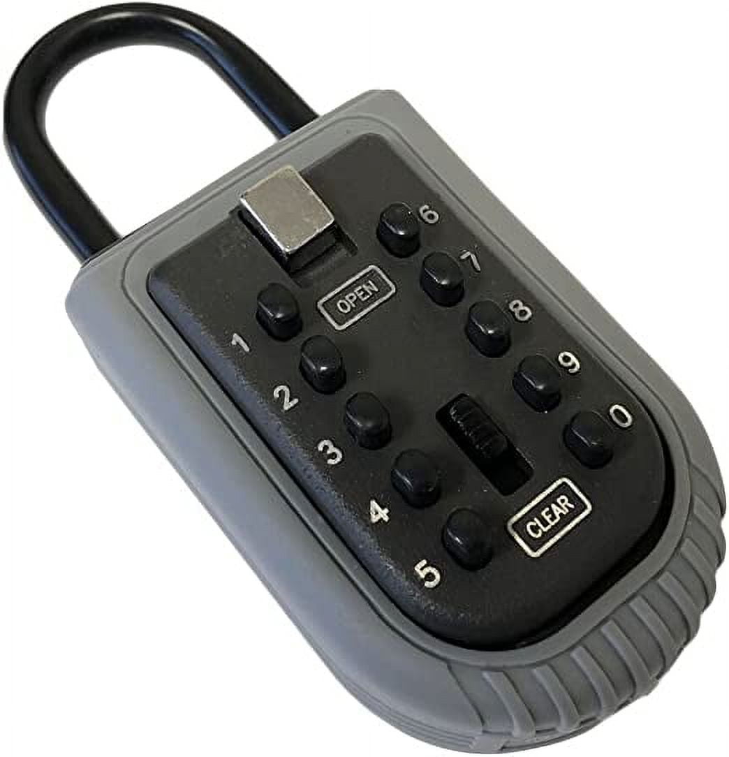 Realtor Outdoor Key Lock Box with Spare Storage - Walmart.com