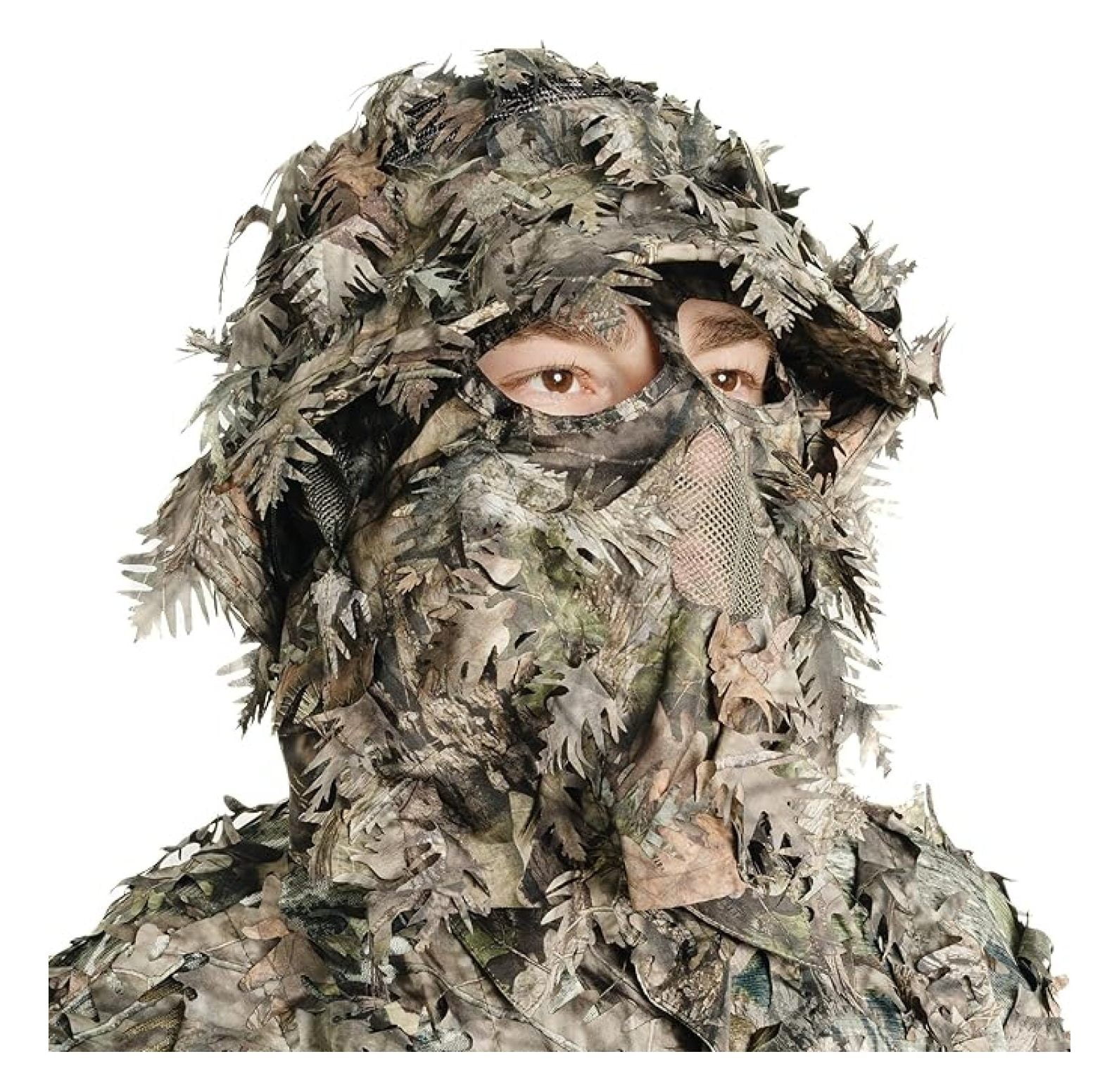 Realtree & 3D Leafy Camo Face Mask Bucket Hat for Men Deer and Turkey ...