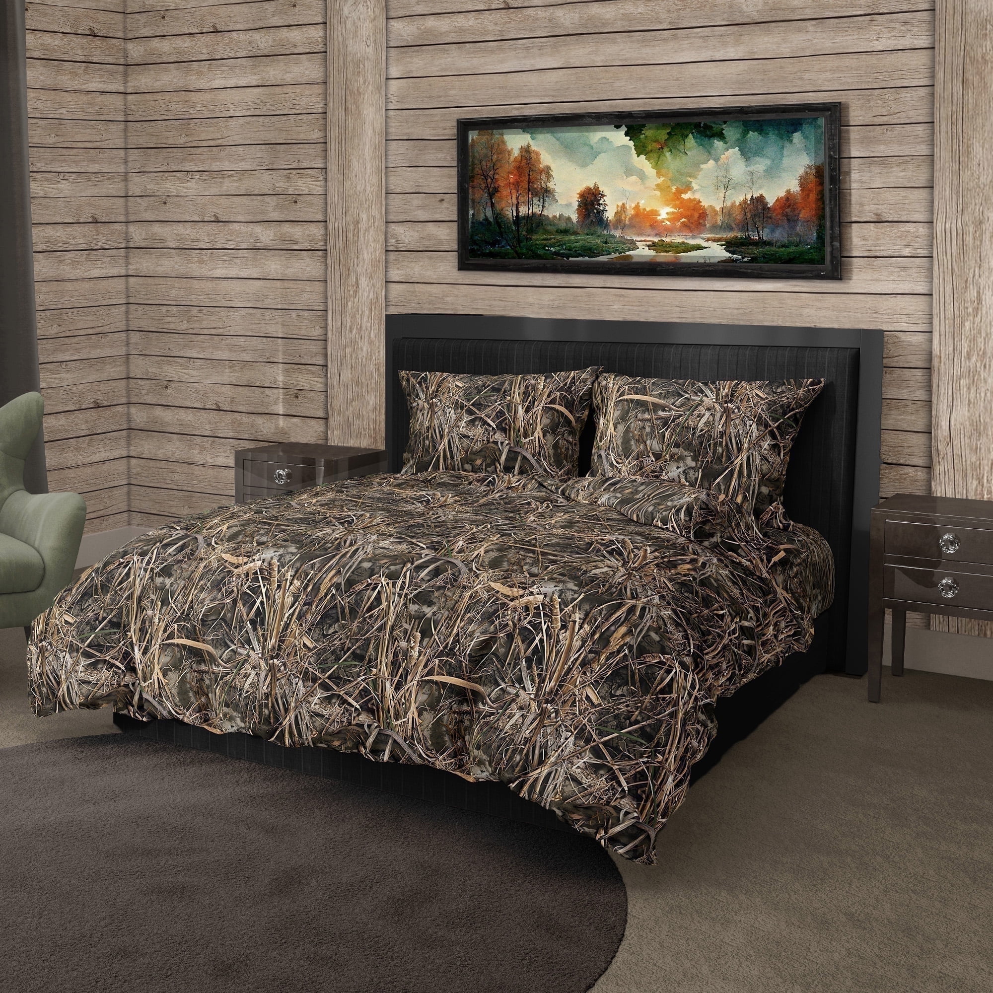 Free Shipping! Realtree Camouflage 5 Piece Full Bed In Bag Bedding Set ...