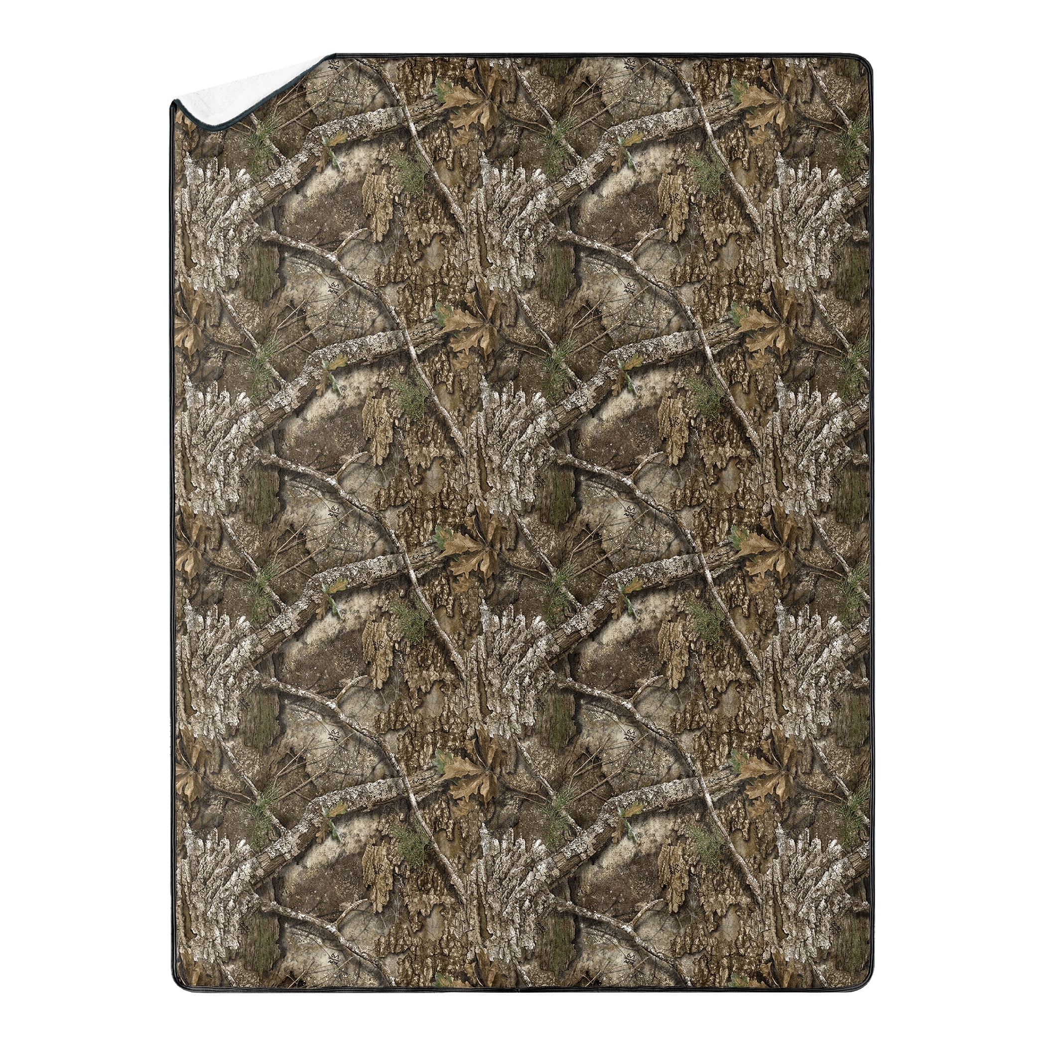 Realtree APX Silk Touch Sherpa Throw Blanket 60x80Inches - Walmart.com