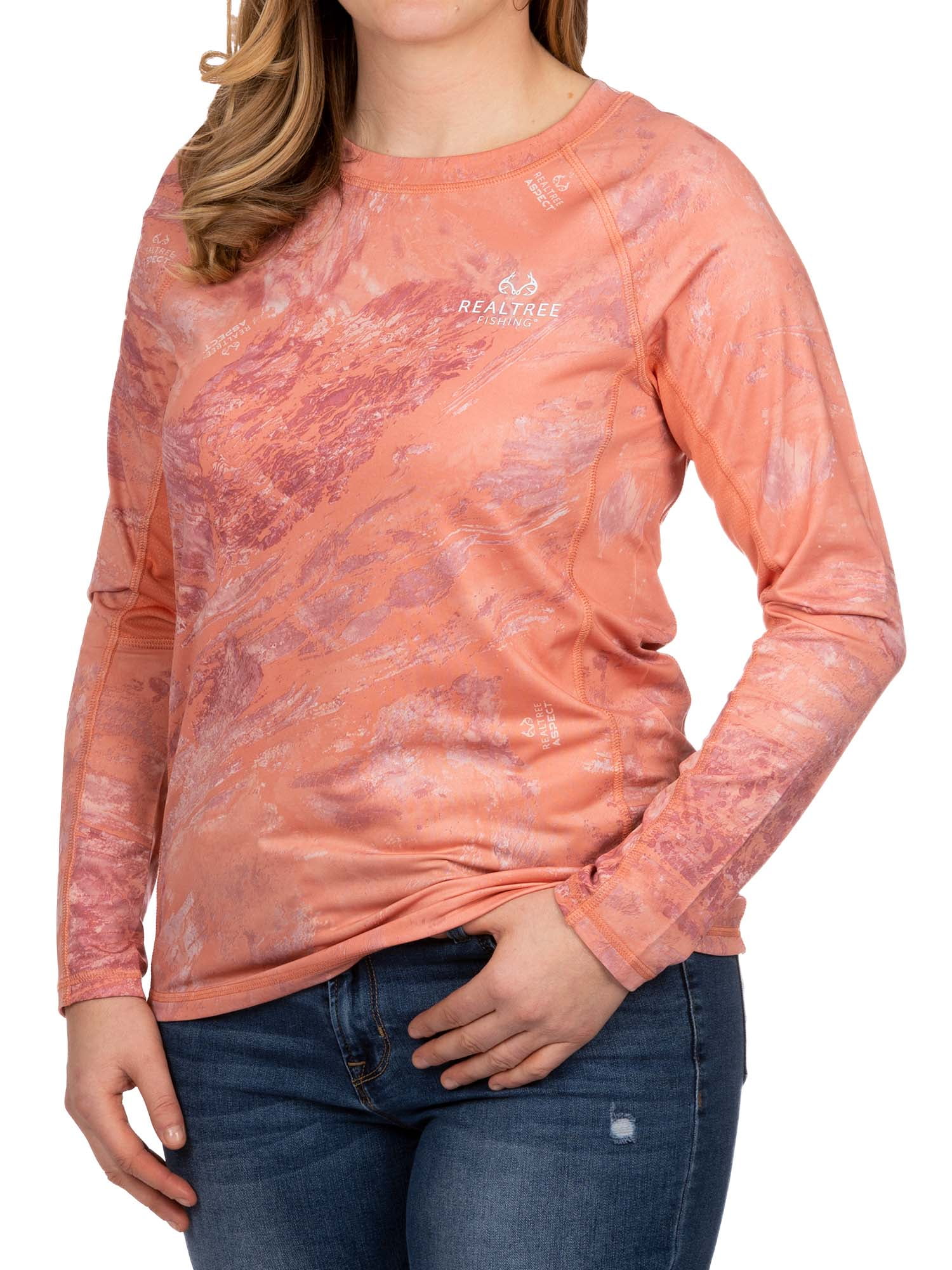 Realtree Aspect women's Fishing Tee Shirt - UPF 30+ - Walmart.com