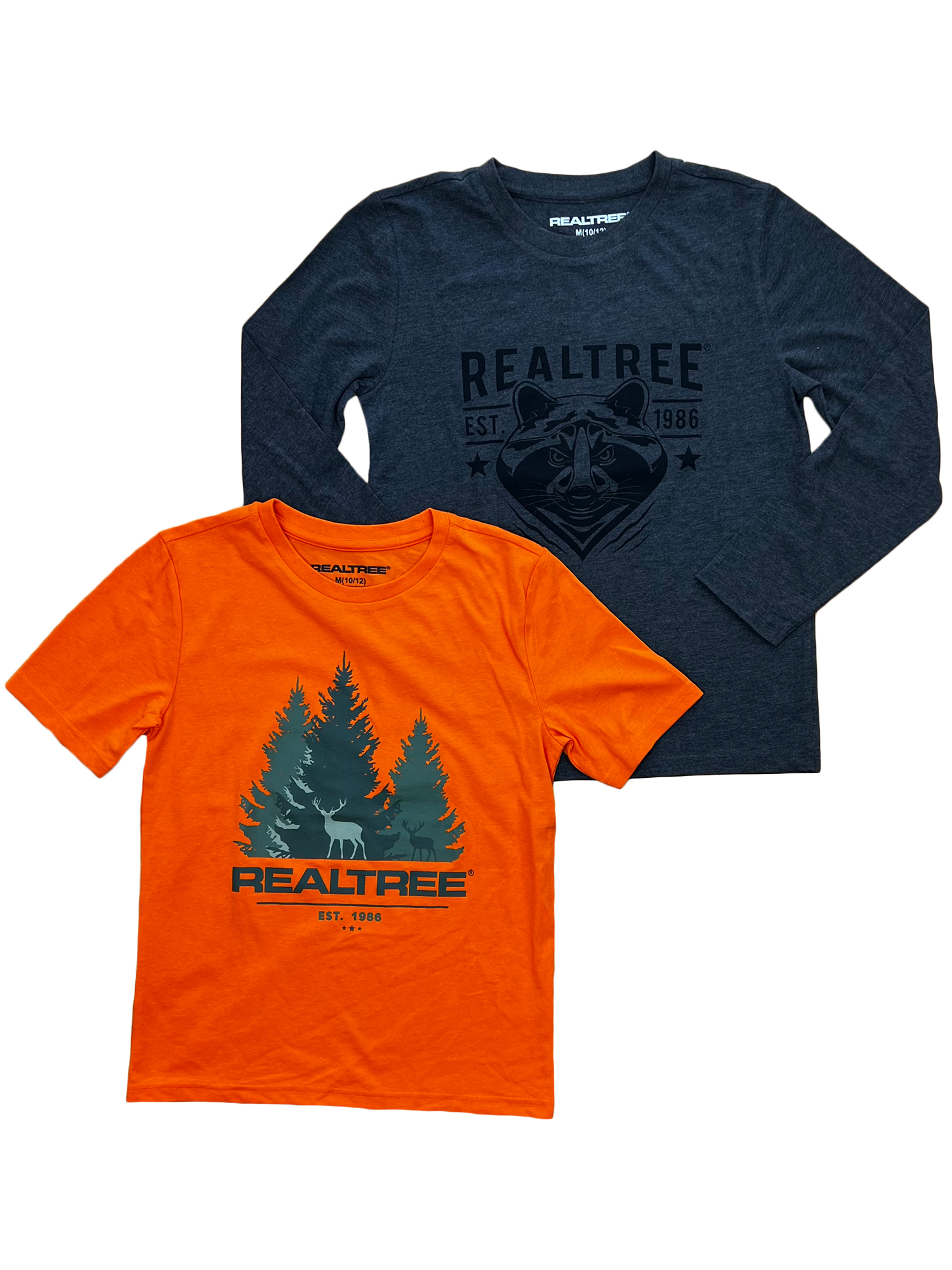 Realtree Boys Graphic Tees - 2-Pack - Long & Short Sleeve - Walmart.com