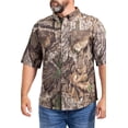 Realtree Activewear Button Down Short Sleeve Men's Hunting Shirt, APX ...