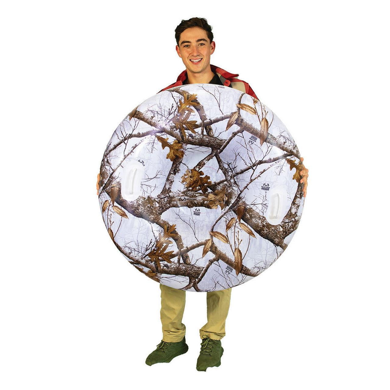 Realtree Camo Camouflage Jumbo Inflatable Heavy-Duty 46" Snow Tube ...