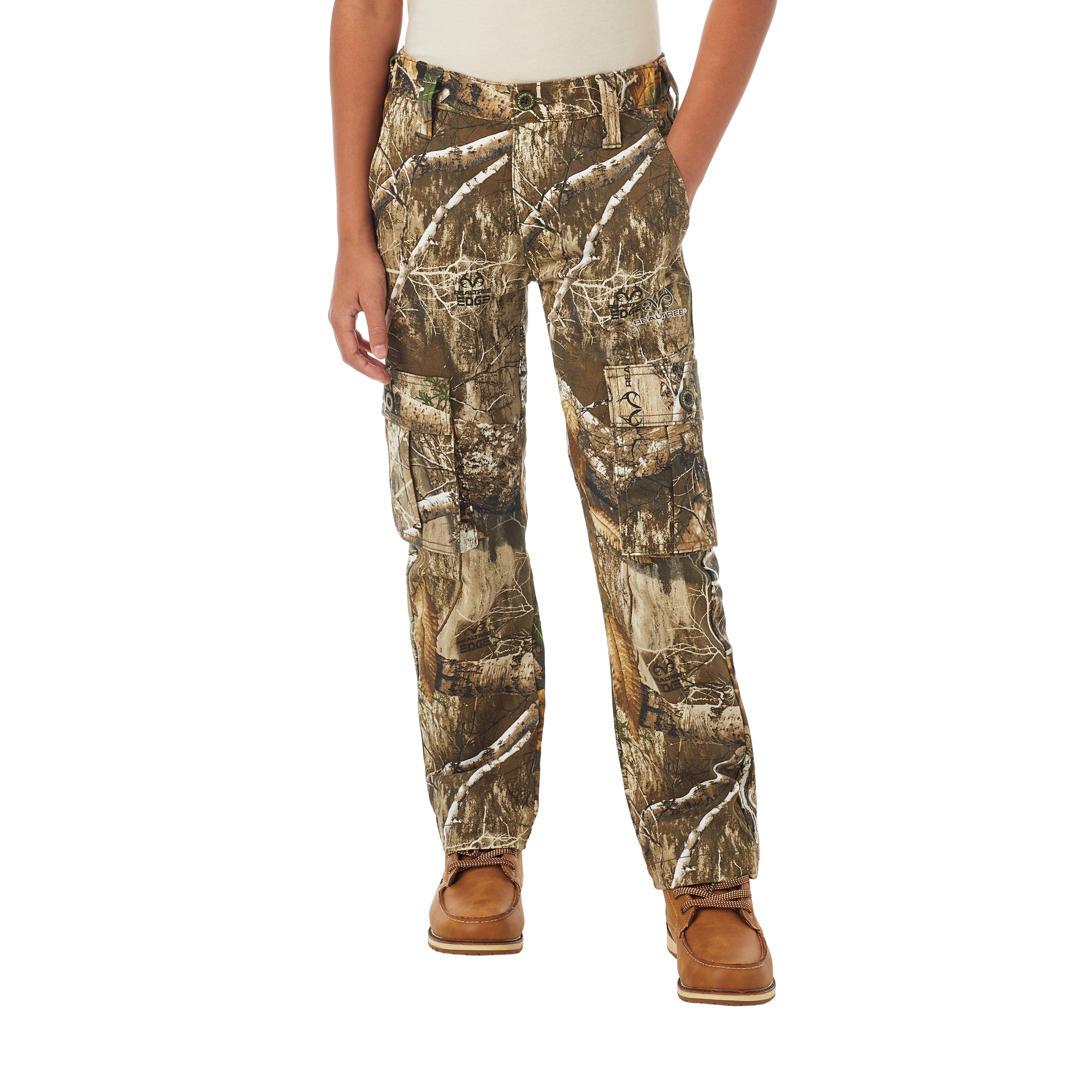 Realtree Youth Camo Cargo Hunting Pants, XS-2XL, Comfortable Durable ...