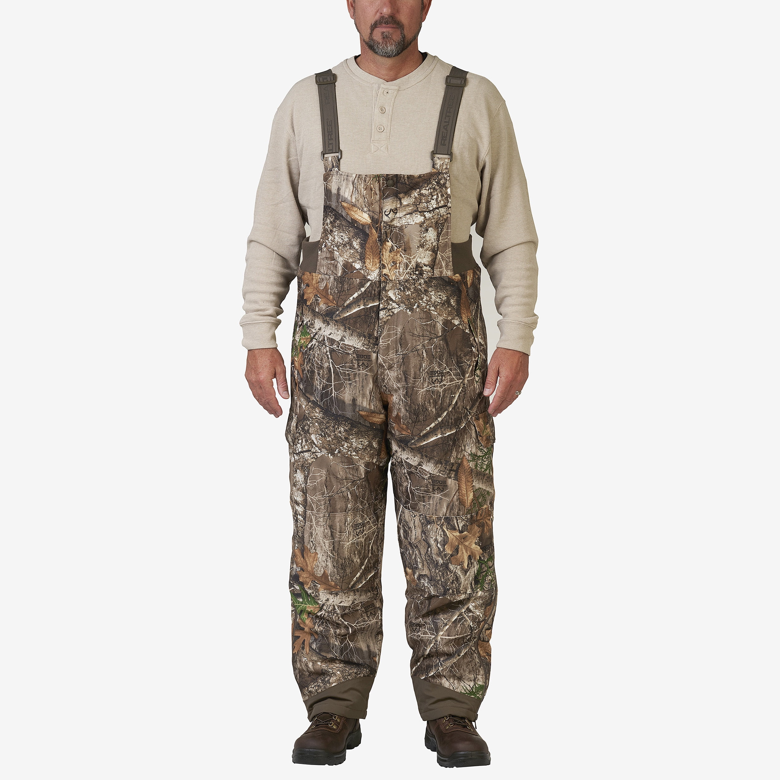 Realtree Edge Men's Insulated Hunting Bib Overalls, Sizes S-3XL, Adult ...