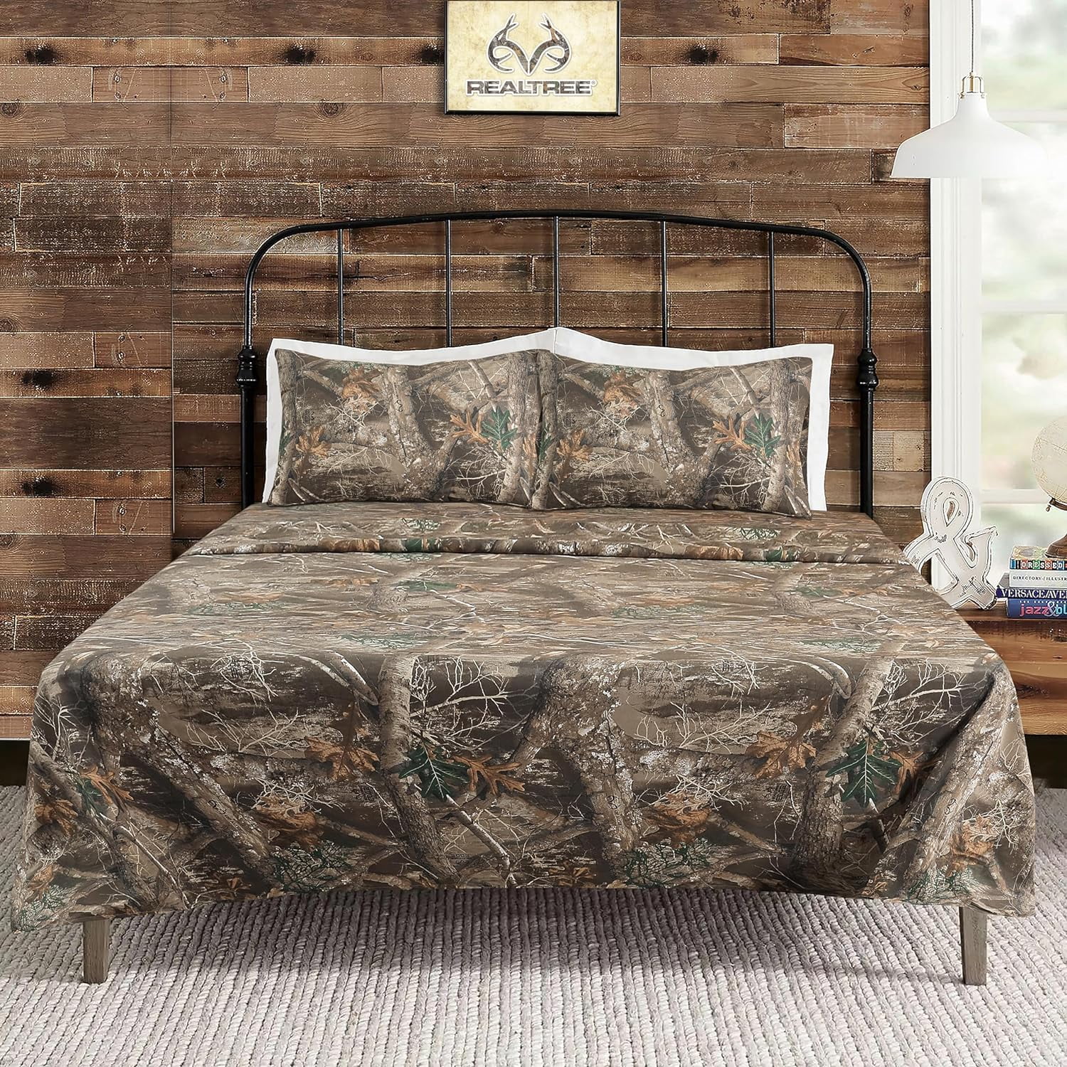 Realtree Edge Camo Bedding Twin Sheet Set 3 Piece Polycotton Rustic ...