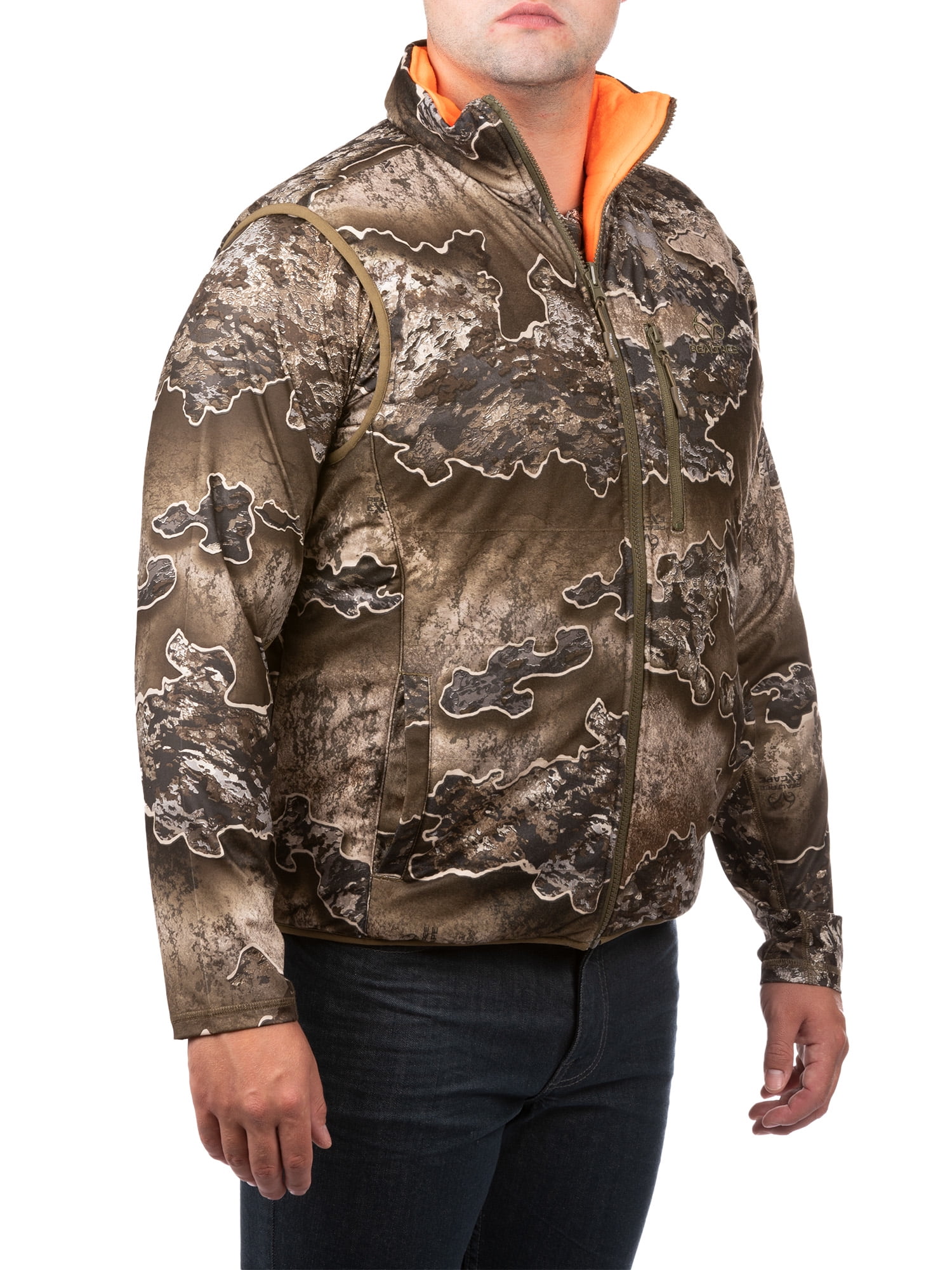 Realtree Excape Back Mountain Men Reversible Vest - Walmart.com