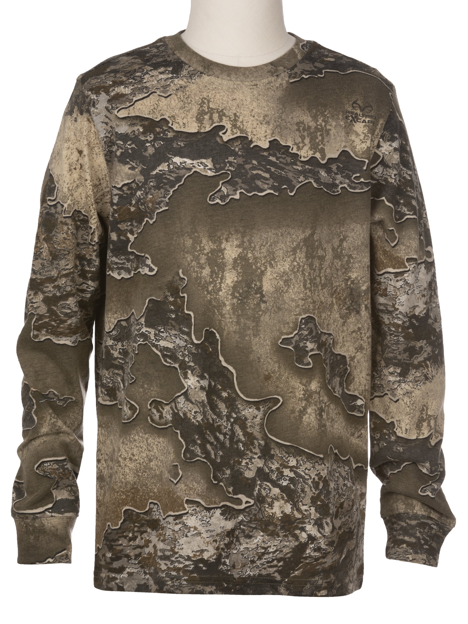 Realtree Excape Youth Long Sleeve Camo Tee Shirt - Walmart.com