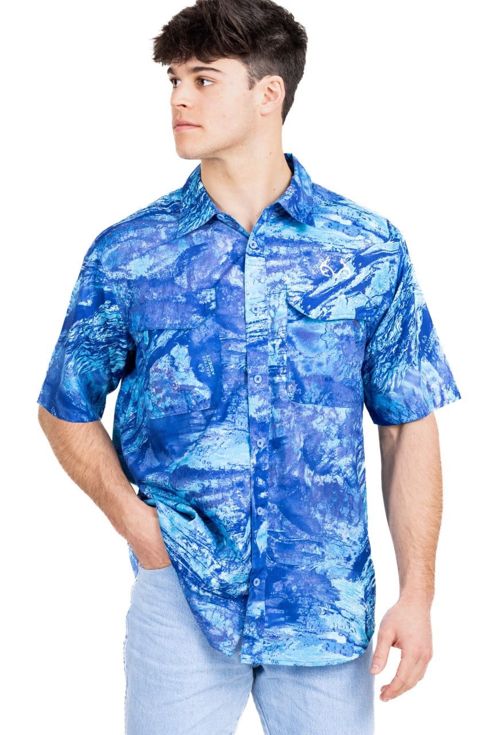 Realtree Fishing Charter Original Men's Short Sleeve Shirt ...