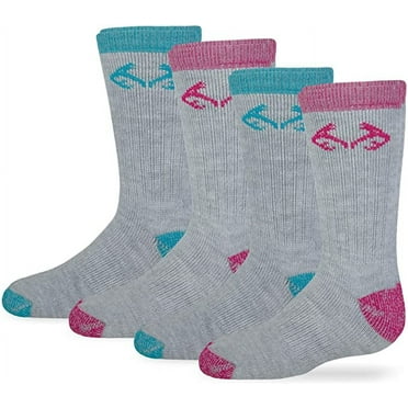 AMITOFO 5 Pairs Girls Socks: Soft Cotton Crew Socks with Grips Non-slip ...