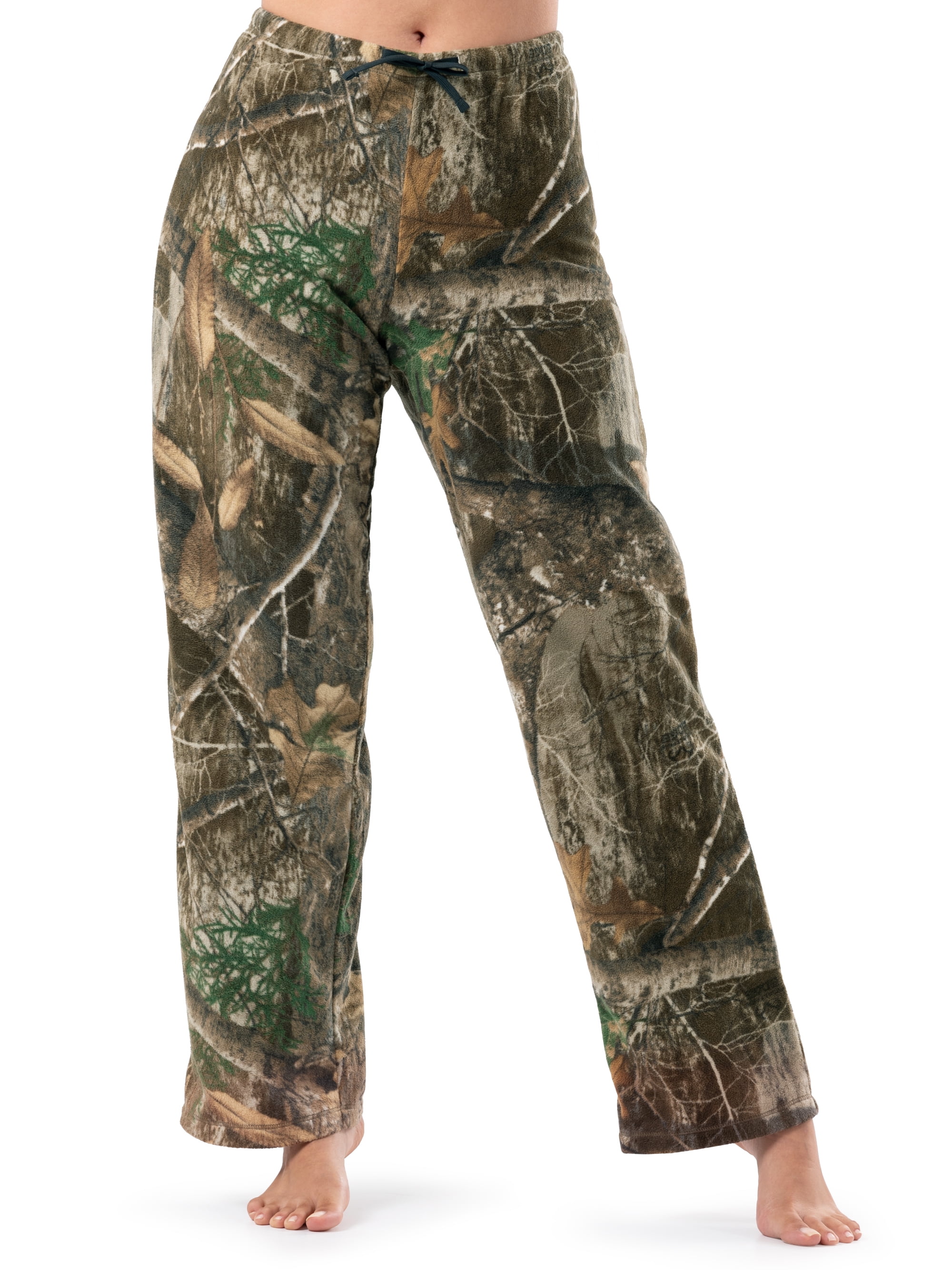 Realtree Ladies Microfleece Sleep Pants - Camo Pajama Bottoms for Cozy ...