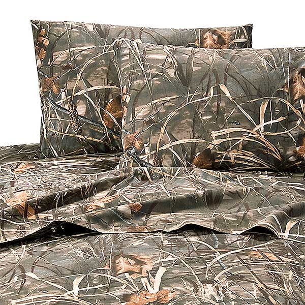 Realtree Max 4 Camo Bedding Queen Sheet Set Polycotton Fabric, Super ...