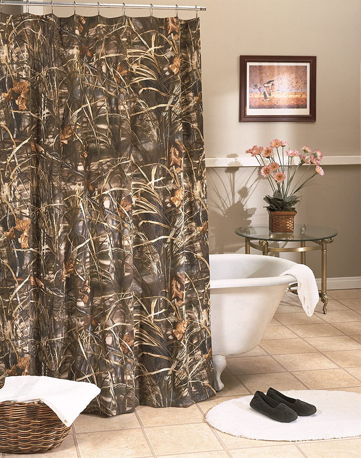 Realtree Max 4 Camo Shower Curtain 72 Inch Shower Curtain For Bathroom