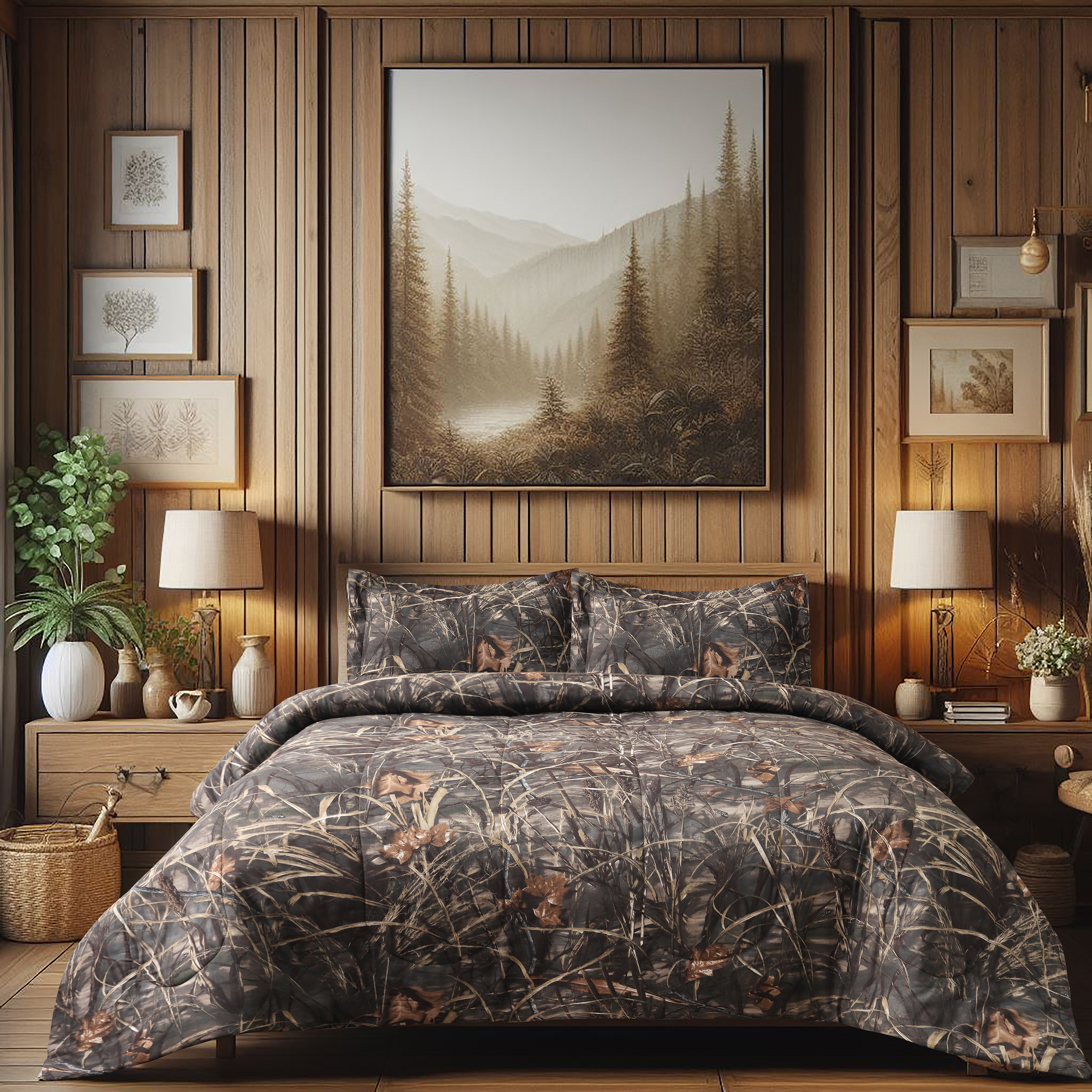 Realtree Max 4 Queen Comforter Set 3 Pcs Camo Polycotton Fabric, Super ...