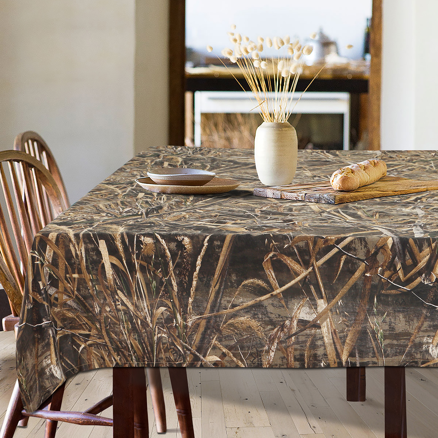 Realtree Max 5 Camo Table Cloth Rectangle - 60"x84" Polycotton Fabric ...