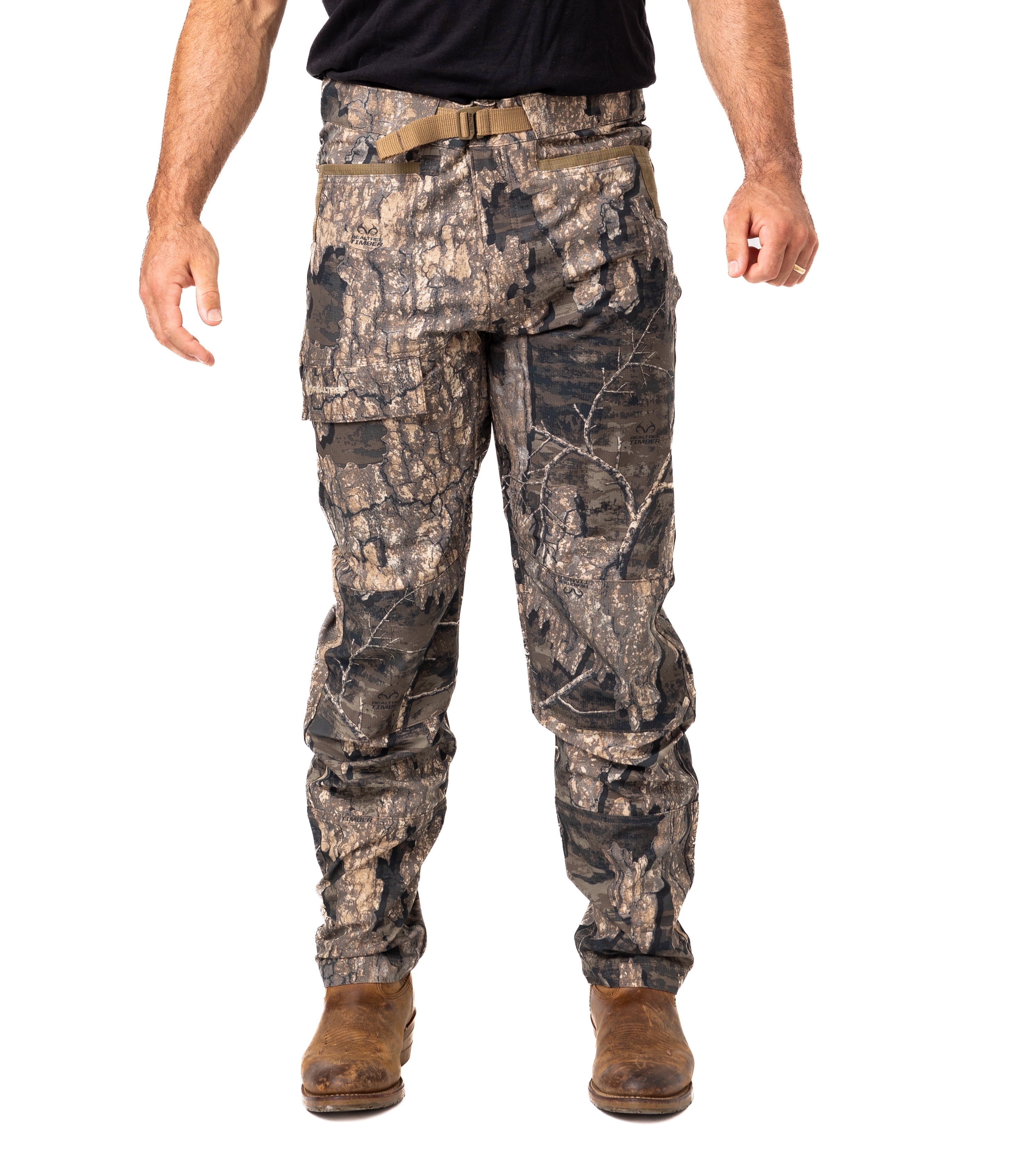Realtree Men's 5-Pocket Timber Camo Hunting Pant - Durable Hunting ...