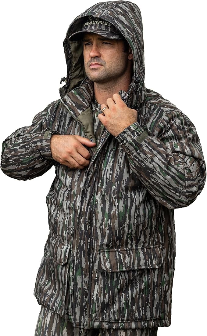 Realtree Men’s Camo Waterproof Hunting Parka - Insulated Cold Weather ...