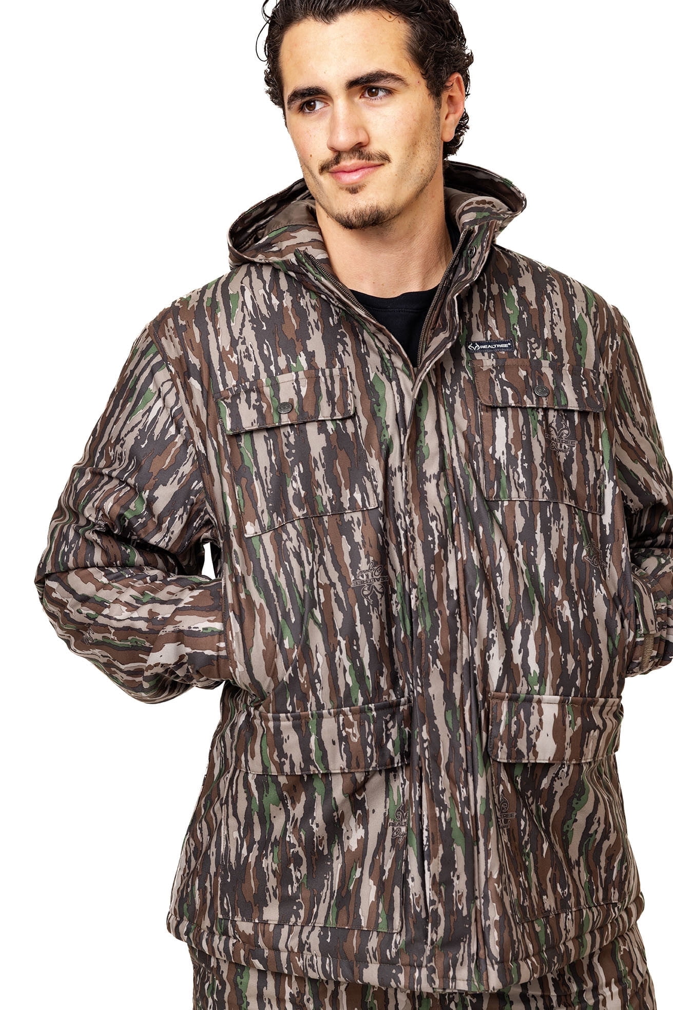 Realtree Men's Camo Hunting Jacket - Water Resistant Insulated Cold ...