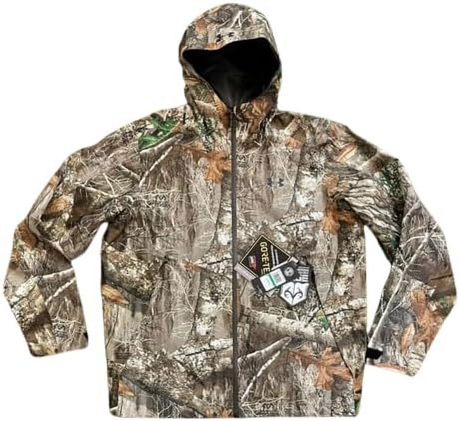 Realtree Men's Camo Quiet Hooded Hunting Jacket | Waterproof Softshell ...