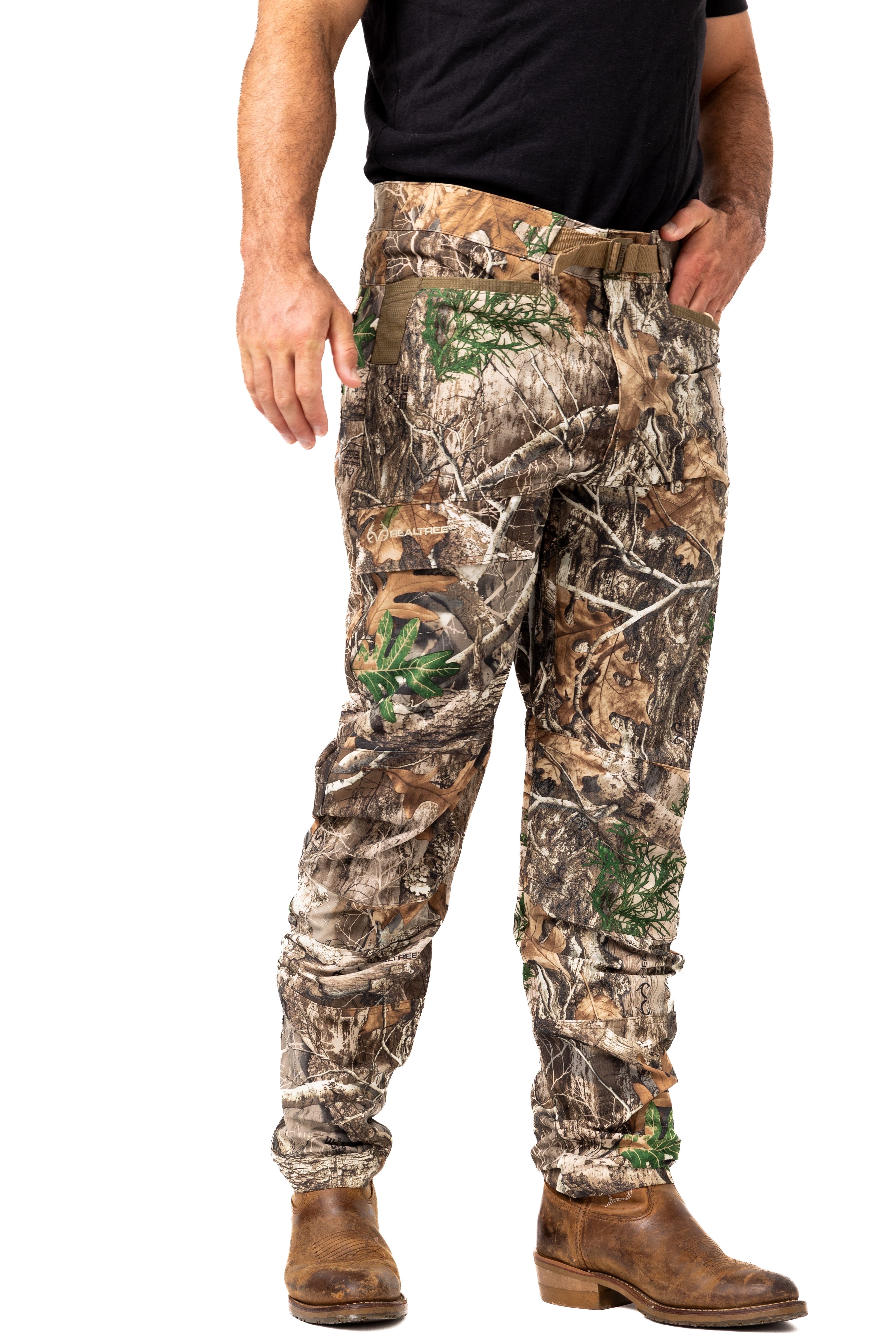Realtree Men's EDGE Camo Hunting Pant, 5 Pockets, Reinforced Knees ...