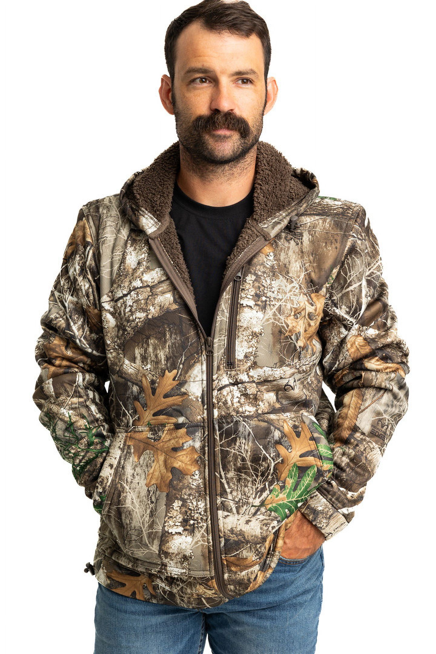Realtree Men's High Pile Jacket | EDGE - Walmart.com