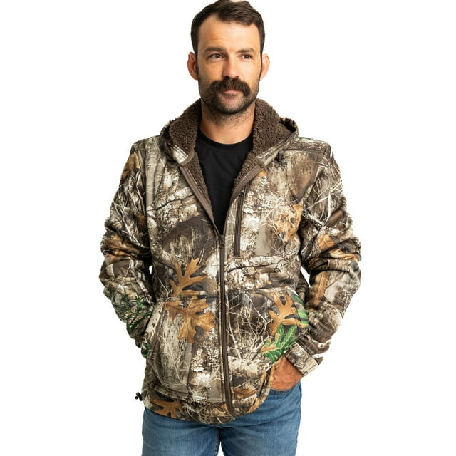 Realtree Men's High Pile Jacket | EDGE - Walmart.com