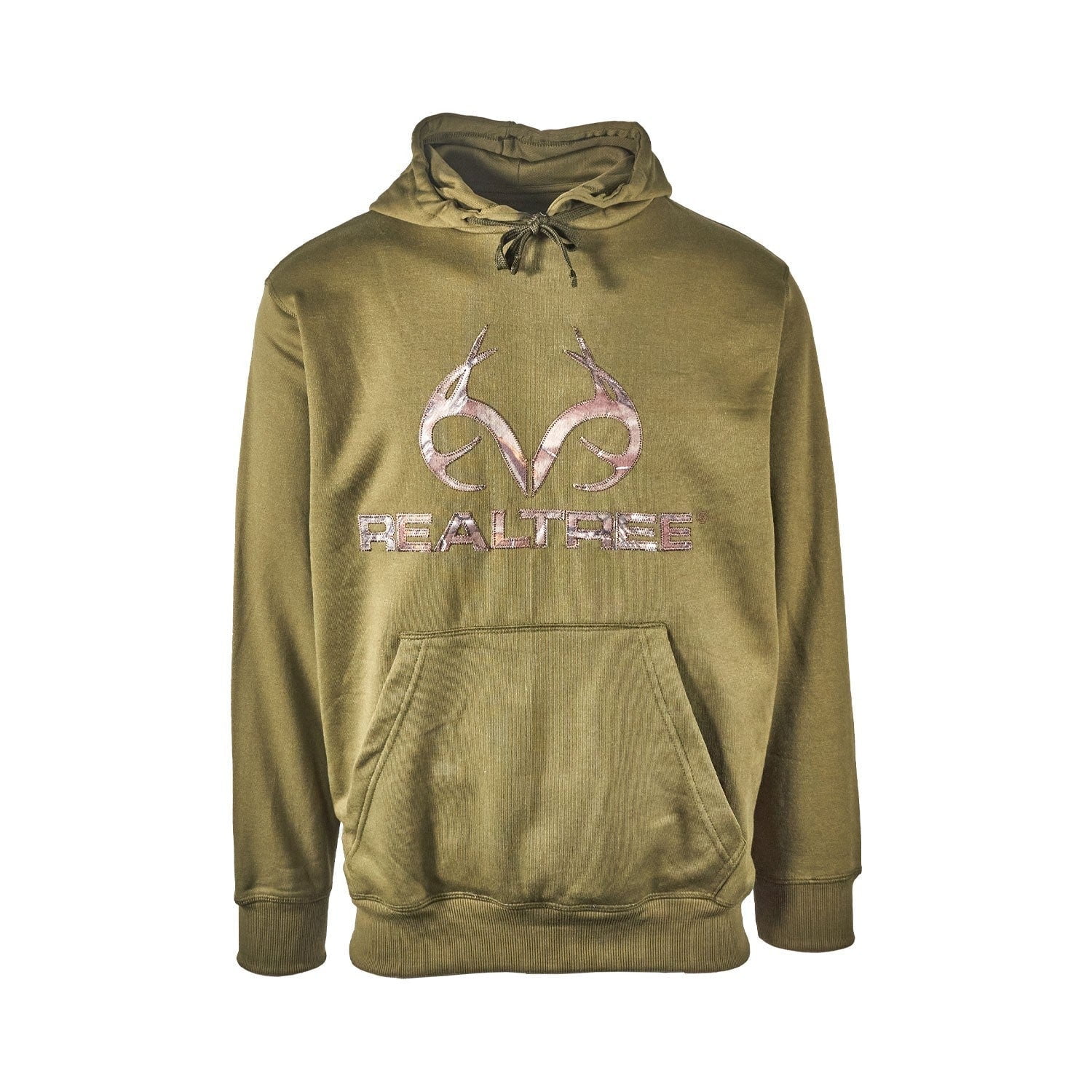 Realtree Men's Hoodie Edge Logo Camo Hood Lining Fleece Pullover (S05 ...