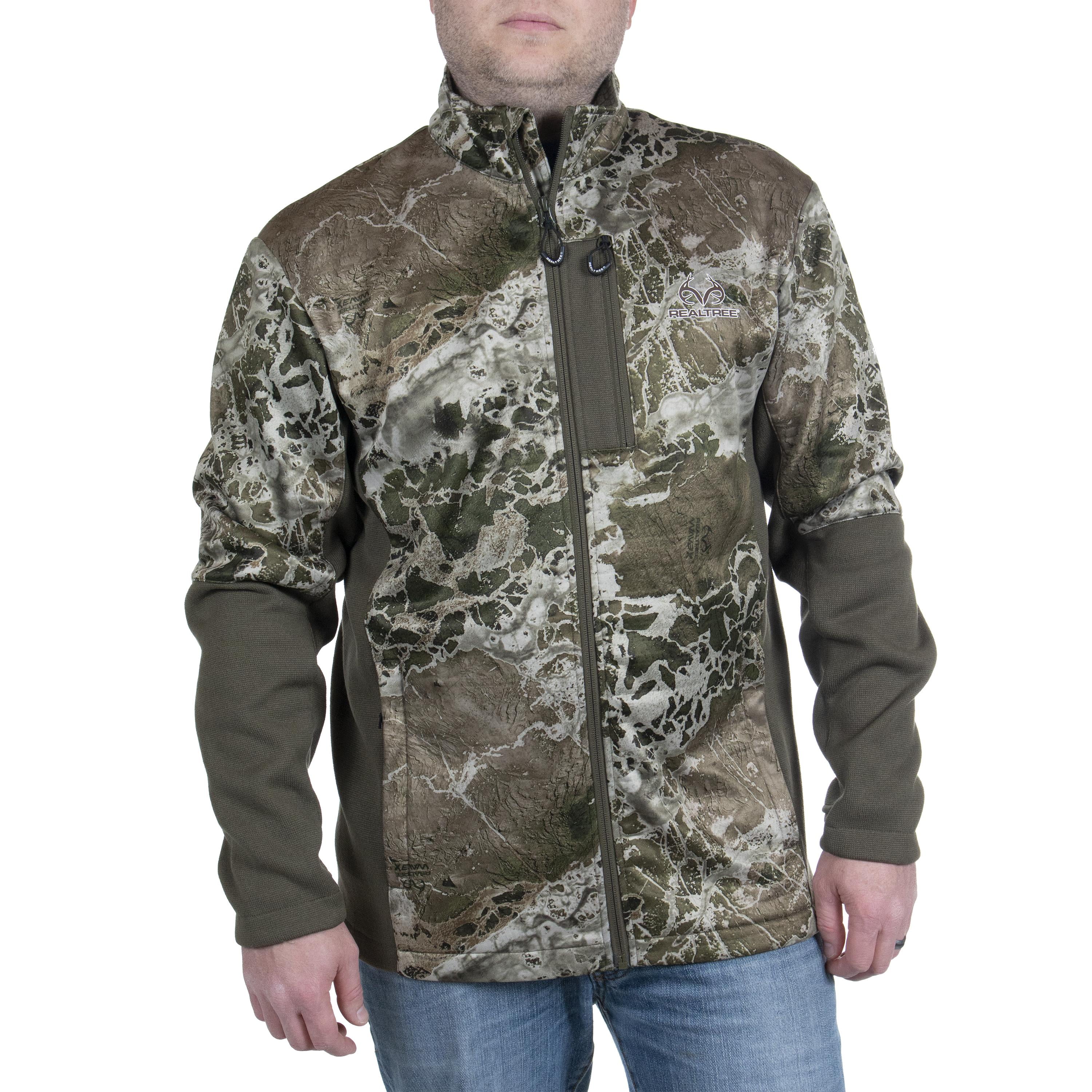Realtree Men's Hybrid Techshell Hunting Jacket , Realtree Wav3X, Size ...