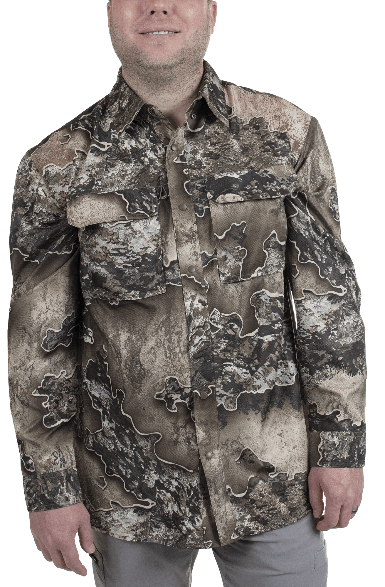 Realtree Men's L/s Hunting Guide Shirt, Realtree Excape, Size Medium ...