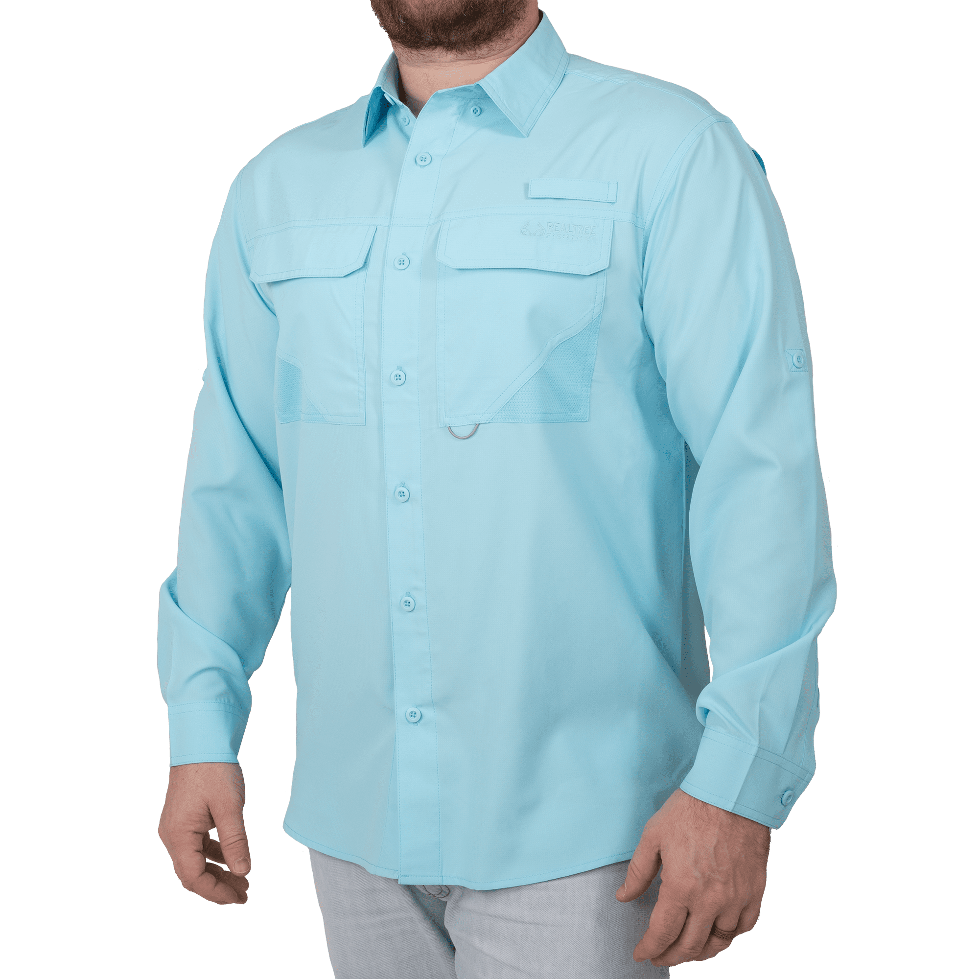 Realtree Men's Long Sleeve Performance Fishing Guide Shirt (Men's ...