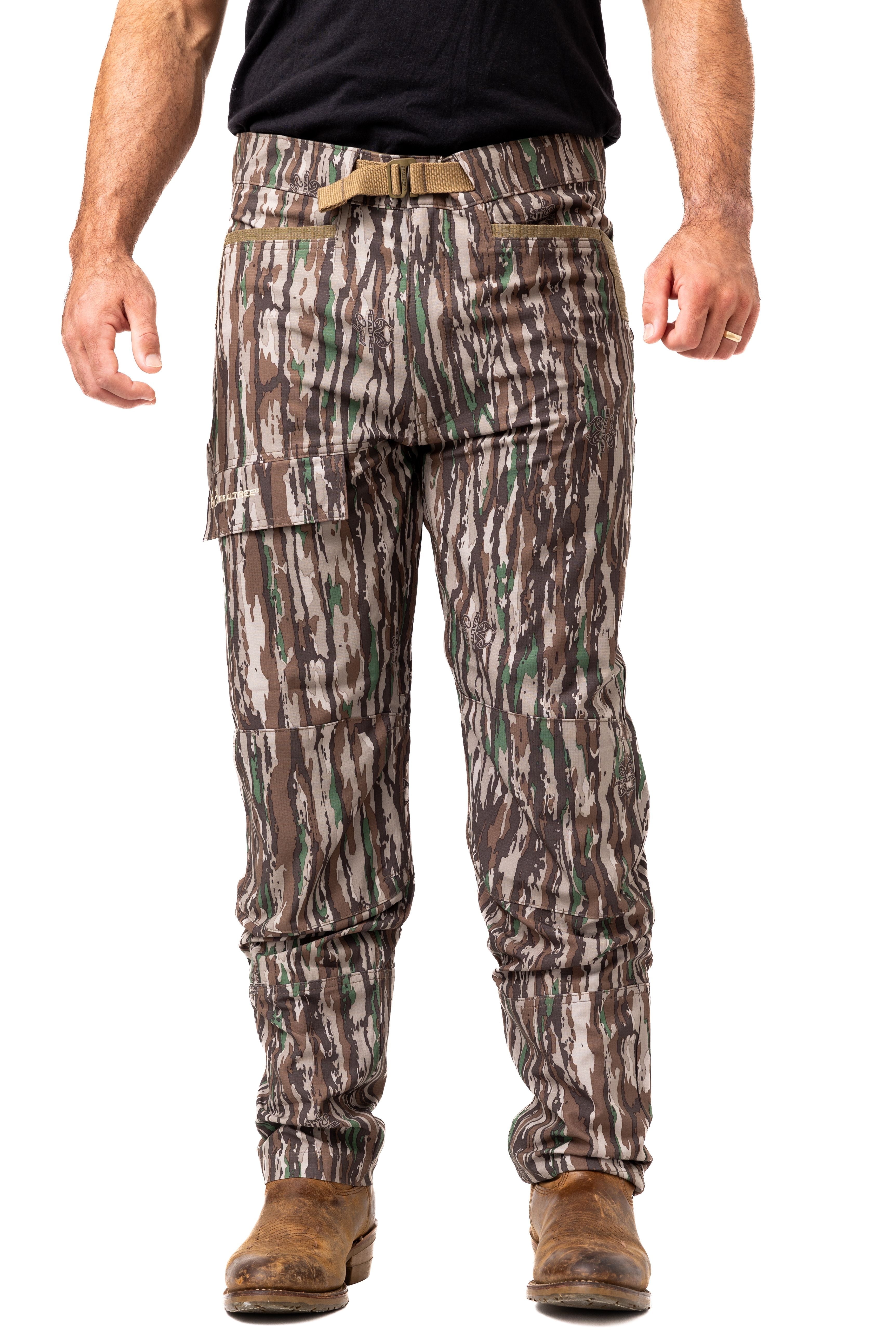 Realtree Men's Original Camo Hunting Pant, 5 Pockets, Reinforced Knees ...