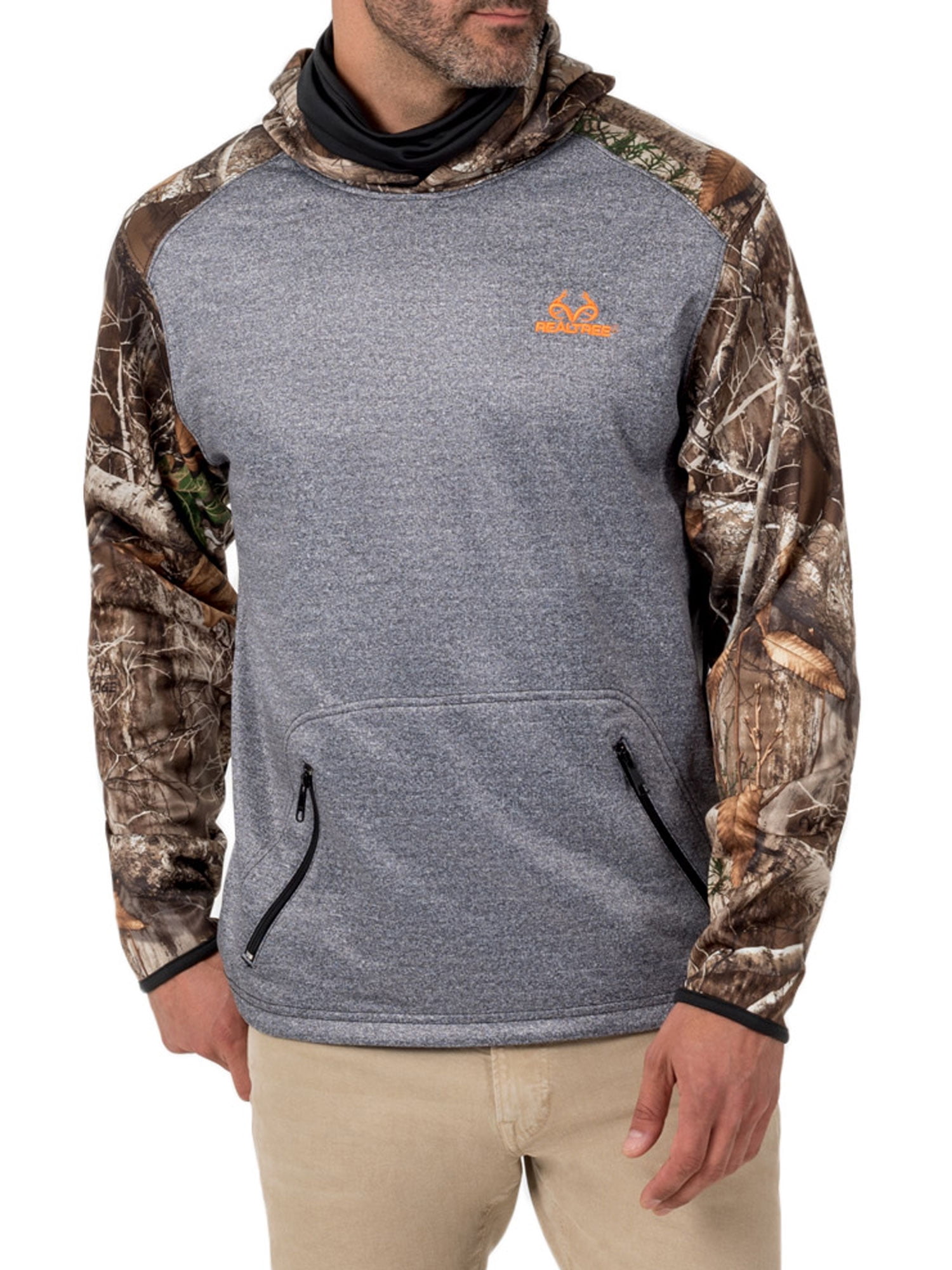 Realtree Men's Performance Fleece Hoodie with Gaiter - Walmart.com