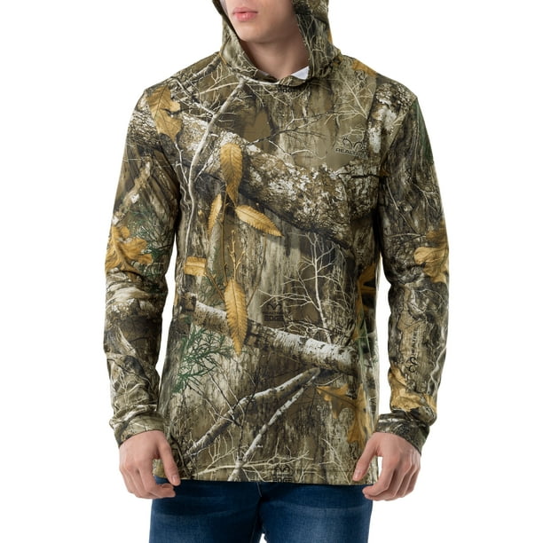 Realtree Men's Performance Hooded Camo Tee - Walmart.com