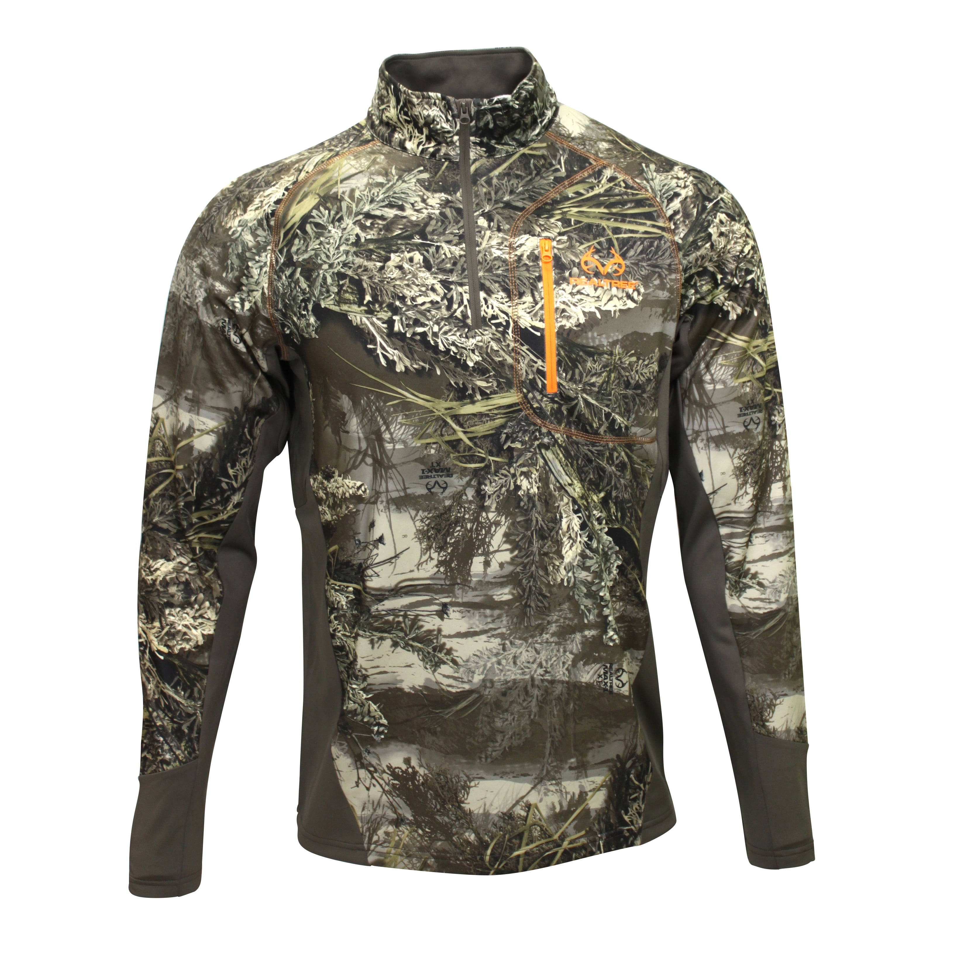 Realtree Men's Hunting Camo Quarter-Zip - Realtree MAX-1 XT - Walmart.com