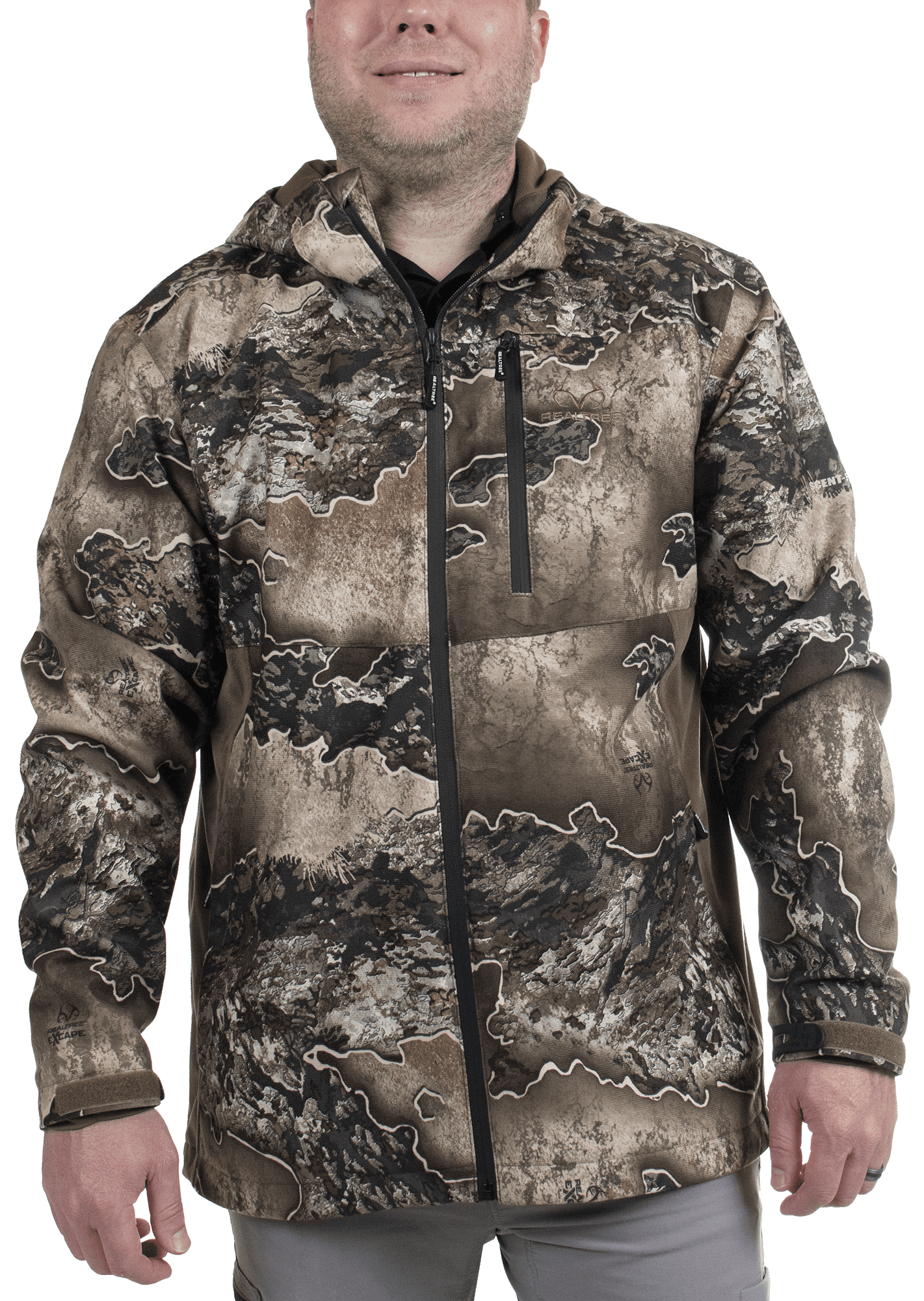 Realtree Men's Scent Control Hunting Jacket, Realtree Excape, Size ...