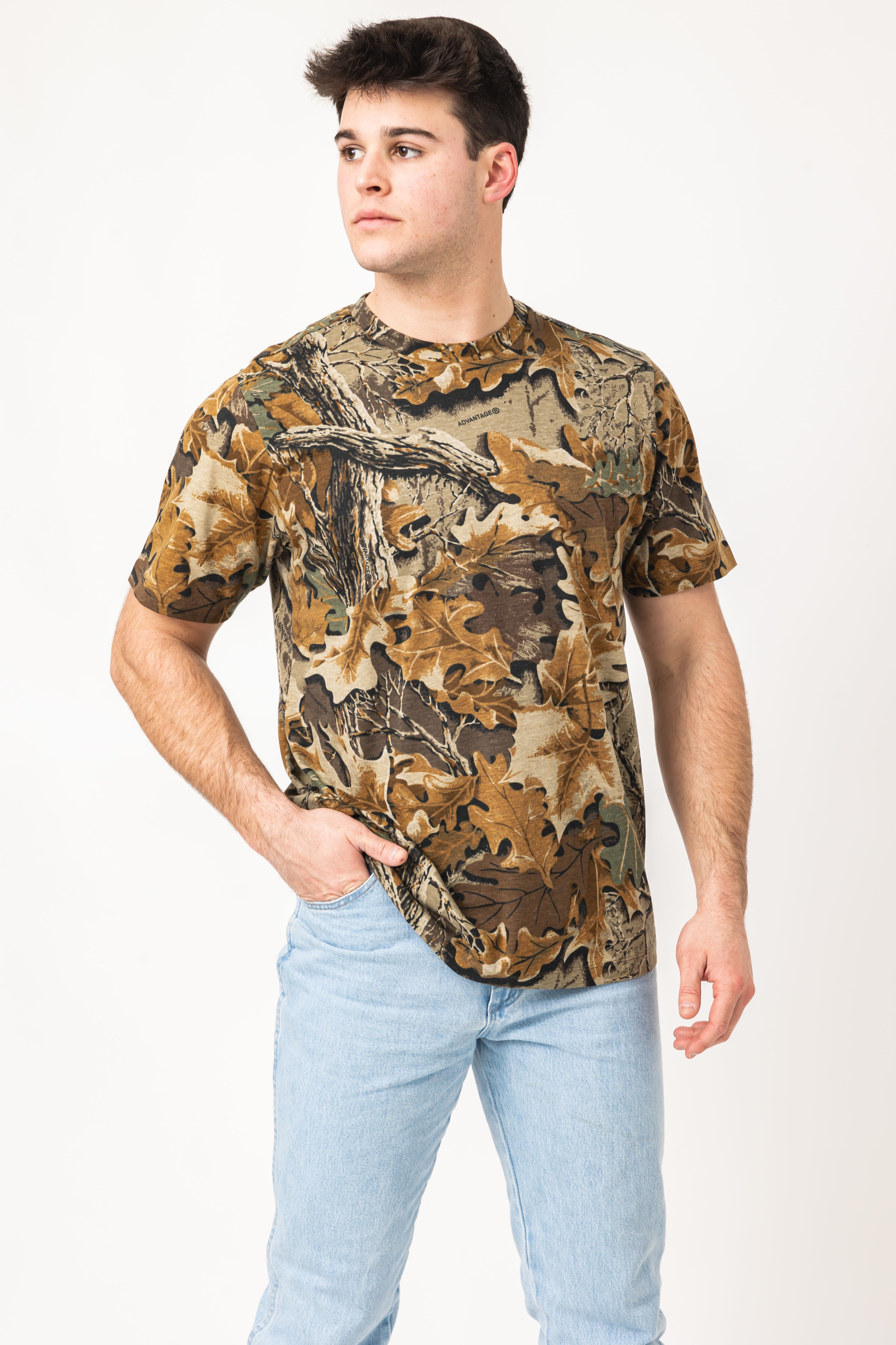 Realtree Men's Short Sleeve Cotton T-Shirt – Classic Camo Pattern ...
