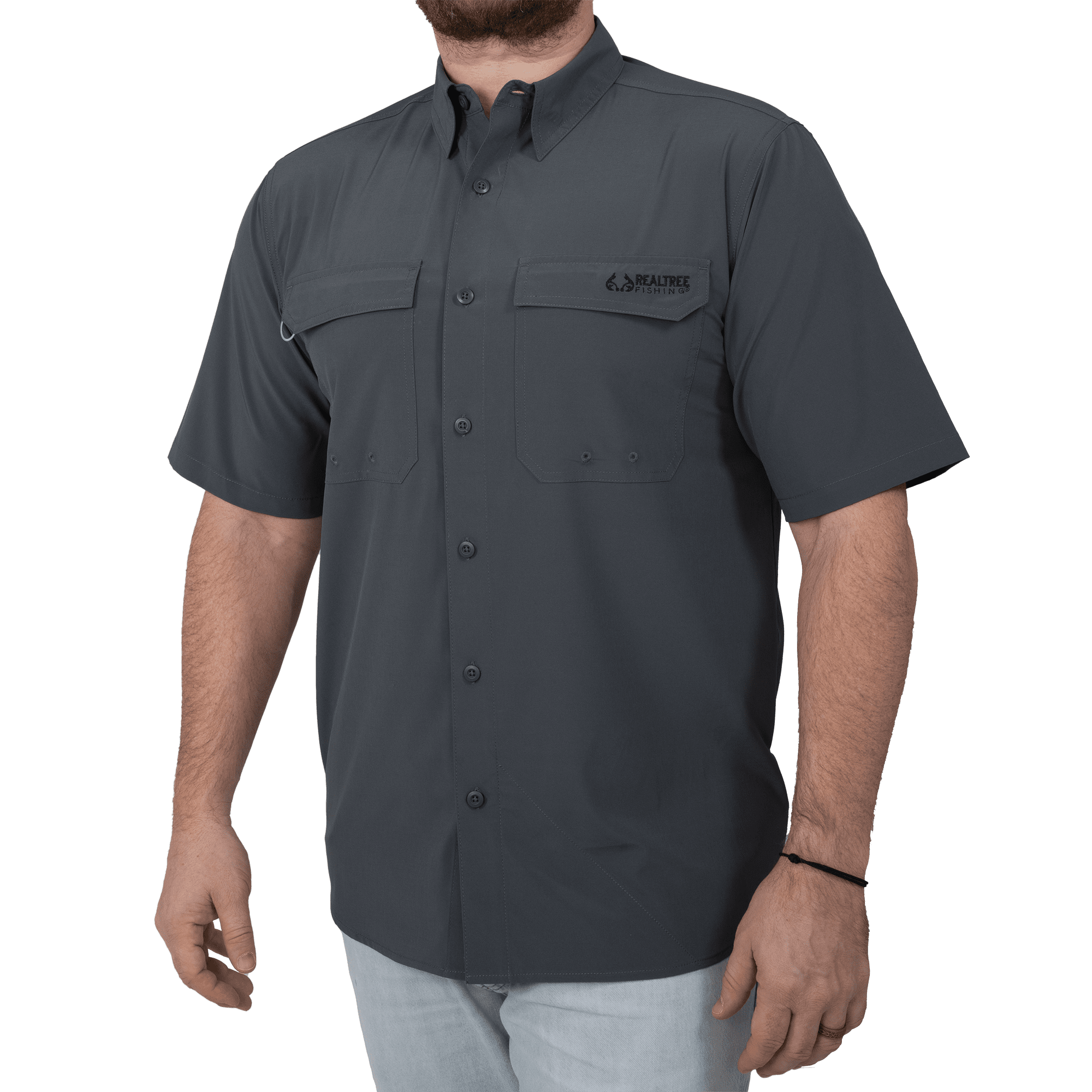 Realtree Men’s Short Sleeve Performance Fishing Guide Shirt (Men's ...