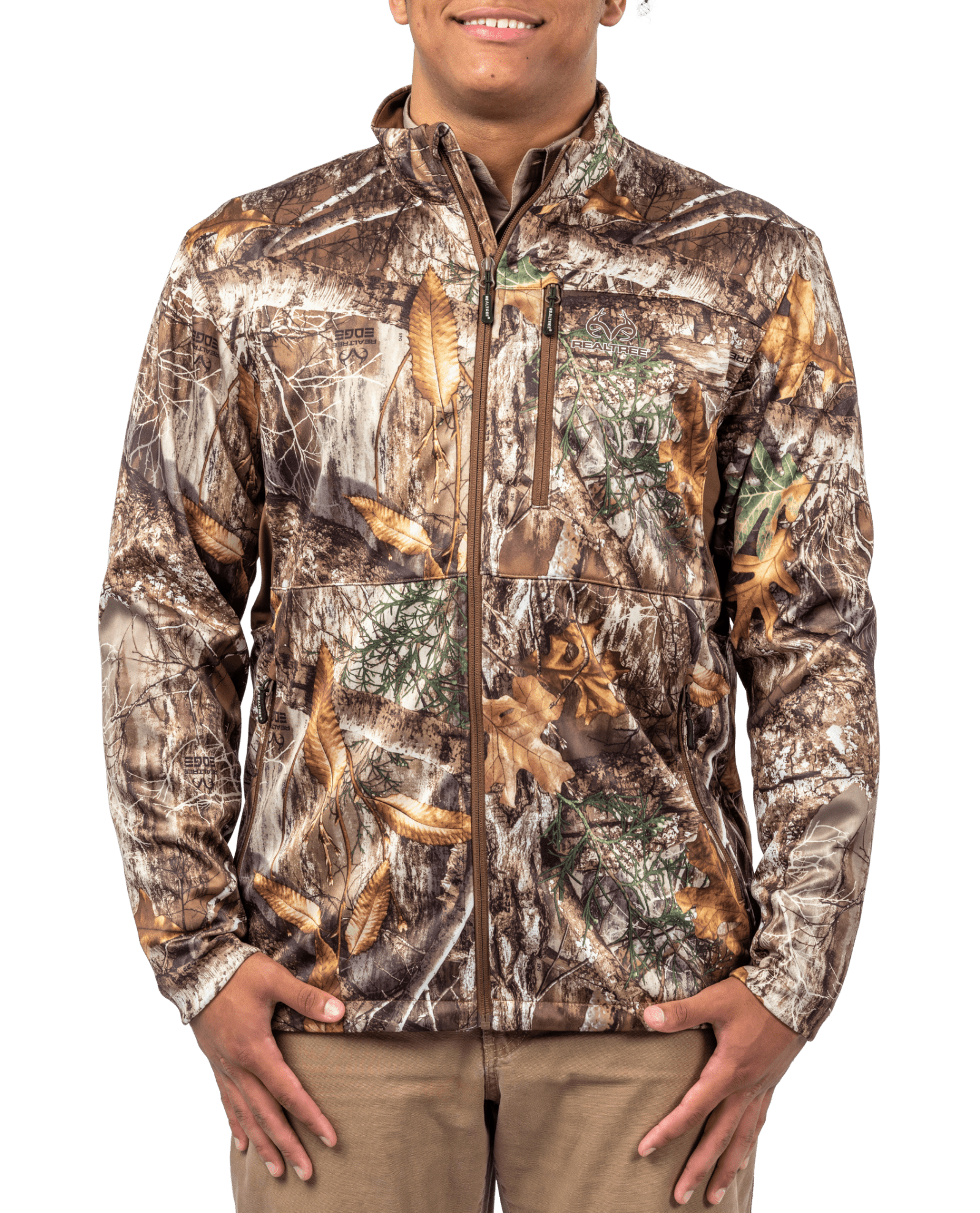 Free Shipping! Realtree Men's Tech-Shell Hunting Jacket Medium Rain ...